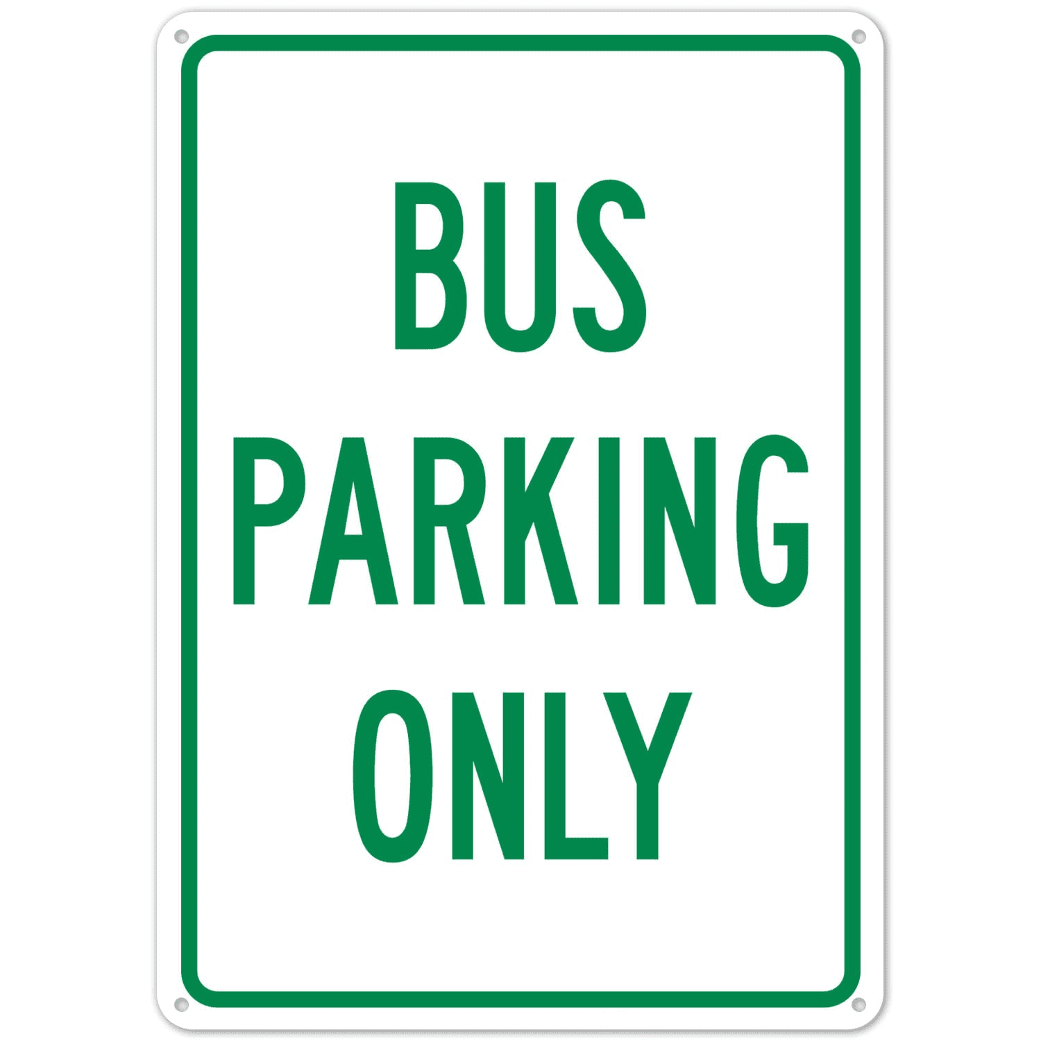 Bus Parking Only Sign Safety Site Metal Tin Sign - 8x12 Inch - Walmart.com