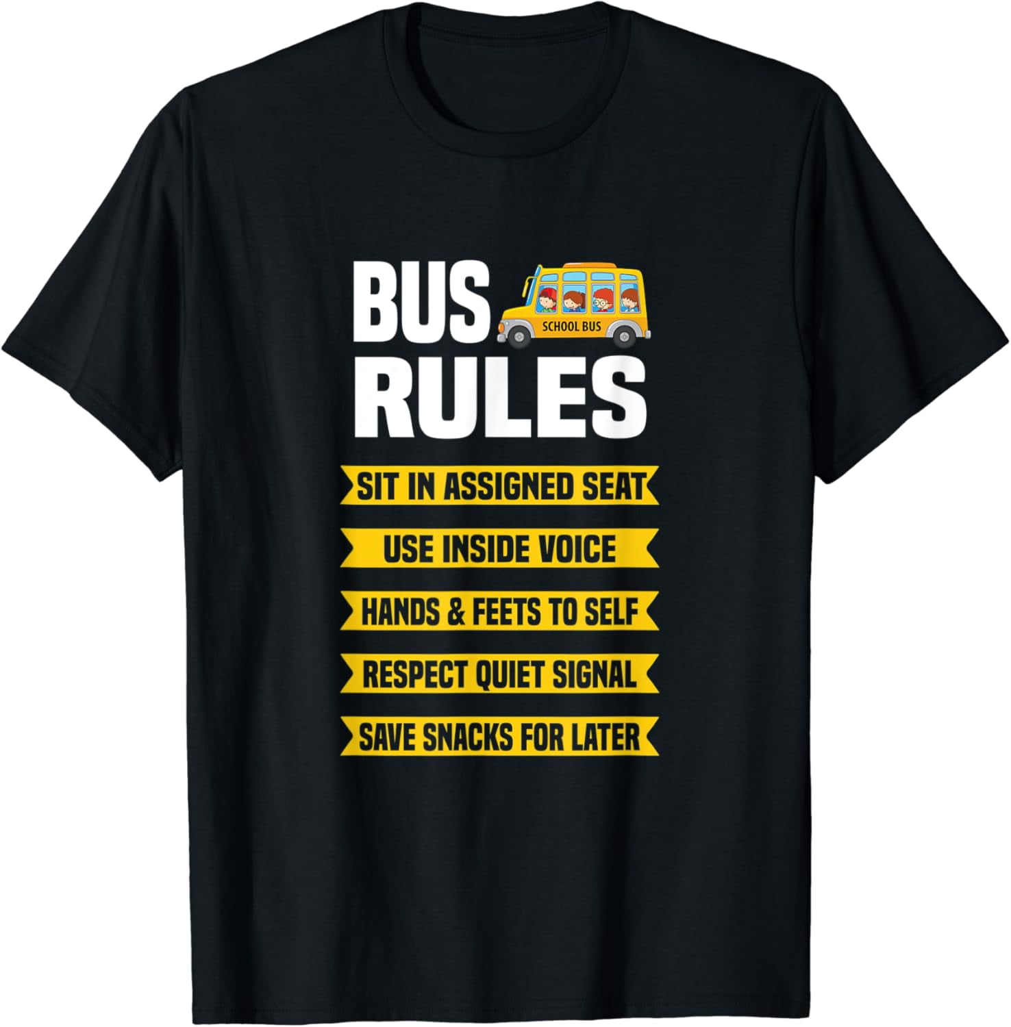 Bus Rules – Student Delivery Specialist Back To School T-Shirt ...