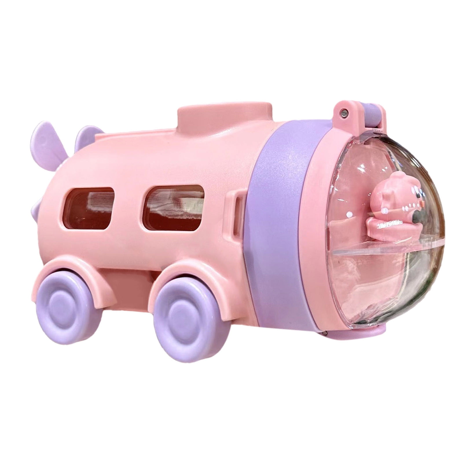 Bus Shaped Portable Water Cup With Shoulder Strap Cute Bus Shaped Water ...