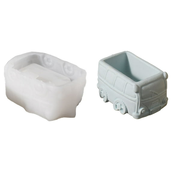 Bus Shaped Succulents Plant Silicone Moulds Plasters Molds Castings ...