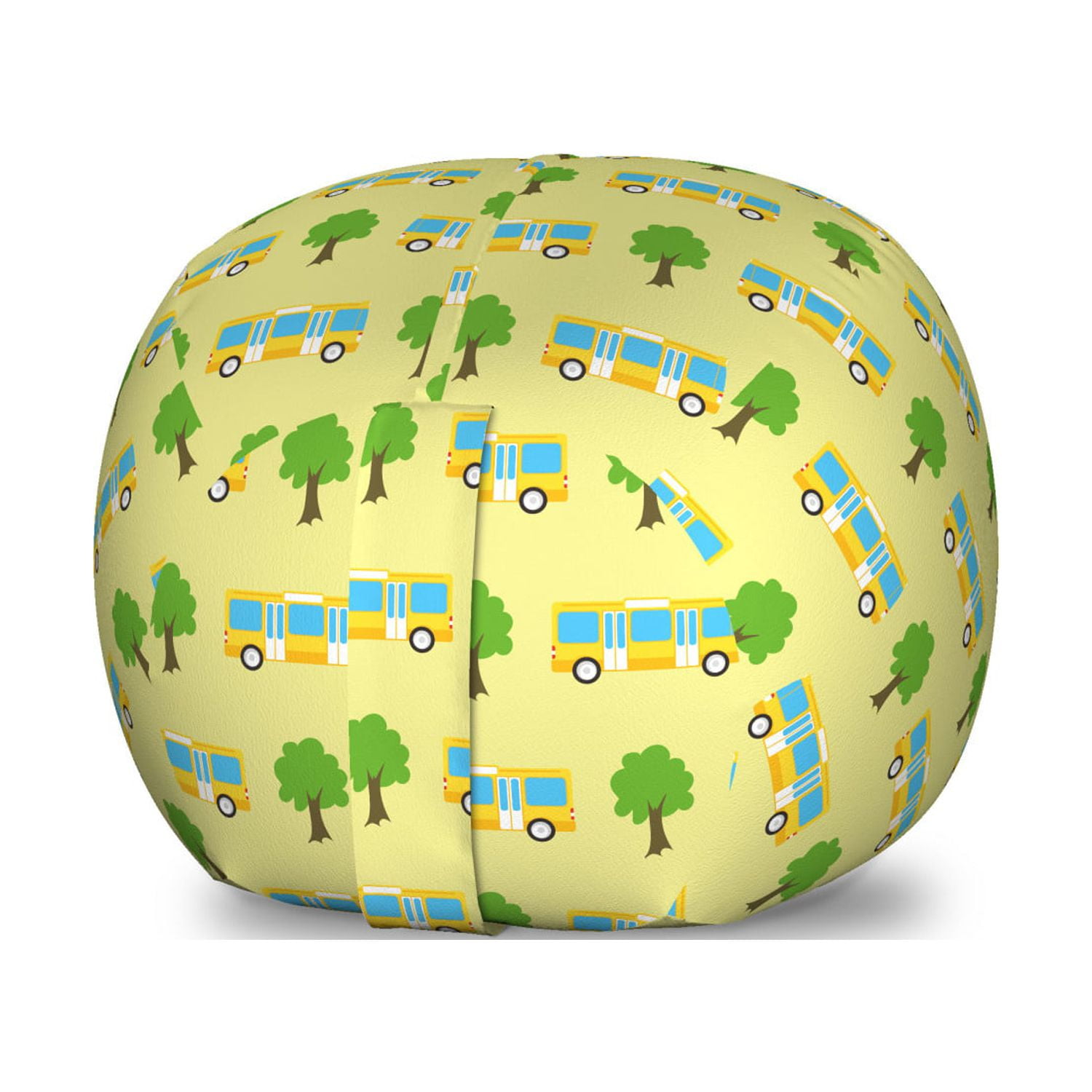 Bus Storage Toy Bag Chair, Horizontally Arranged Trees and ...