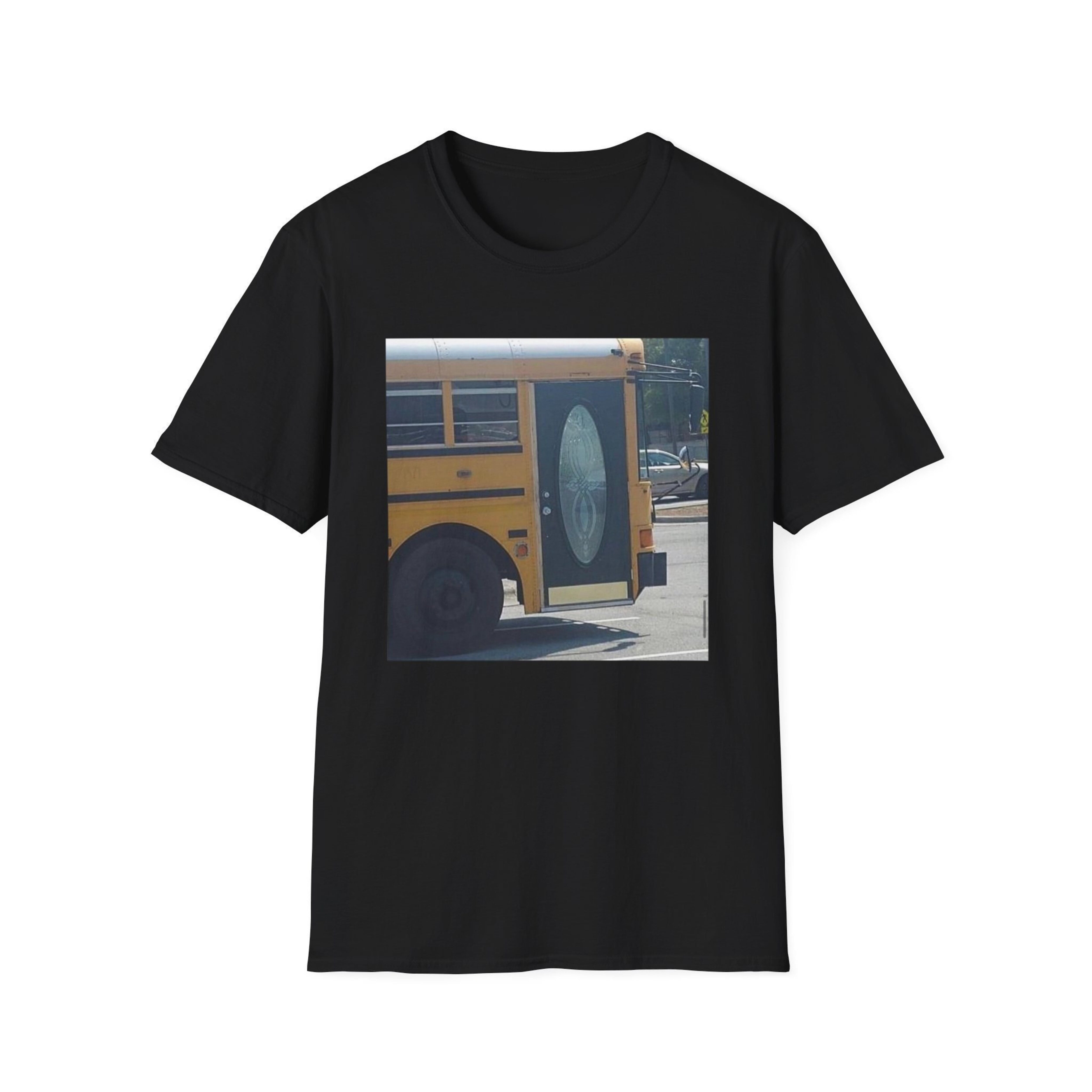 Bus with Wood Door Funny Yellow School Bus Shirt Gift for Bus Driver ...