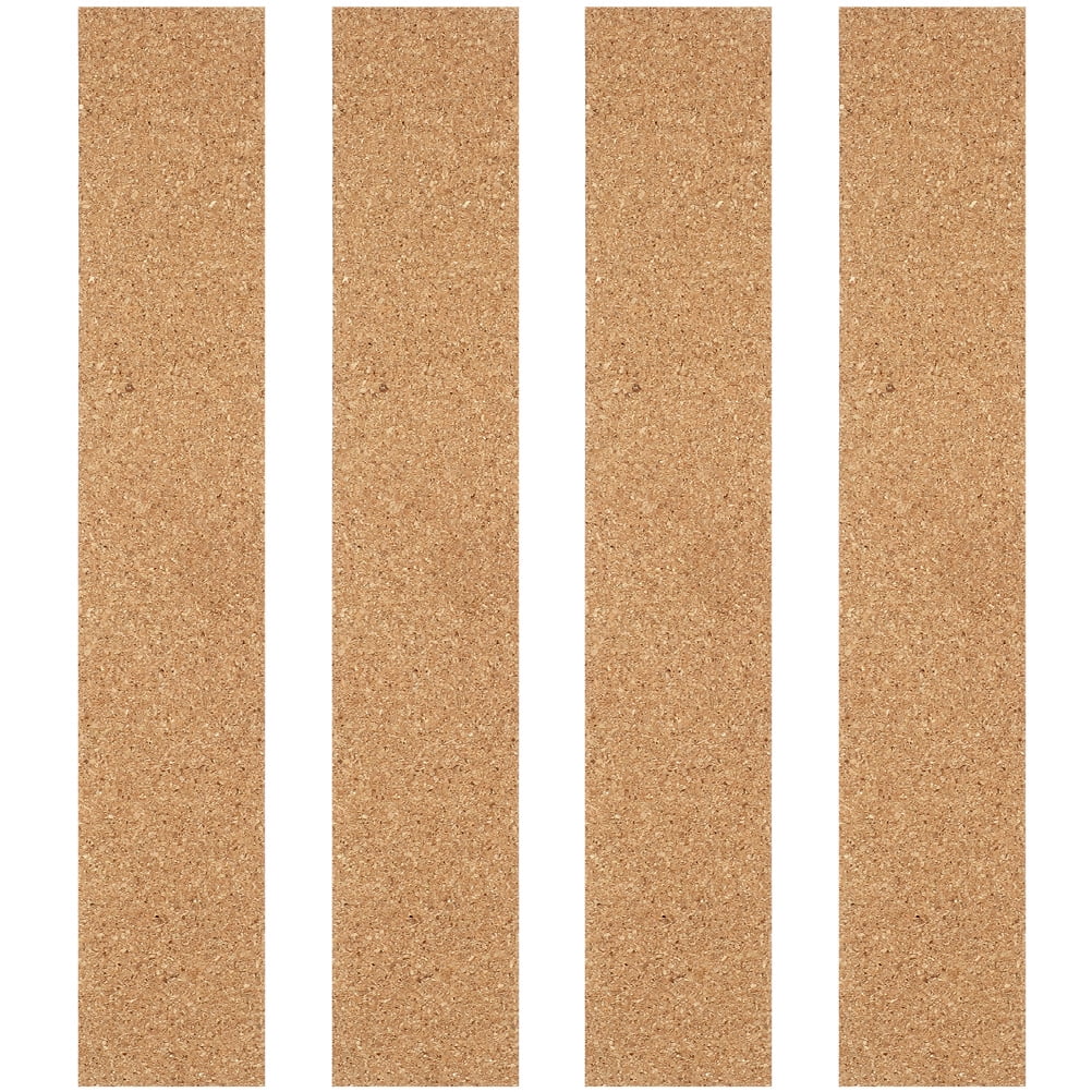 BusSunset 4Pcs Bulletin Board Cork Strips Message Bulletin Strips Self ...