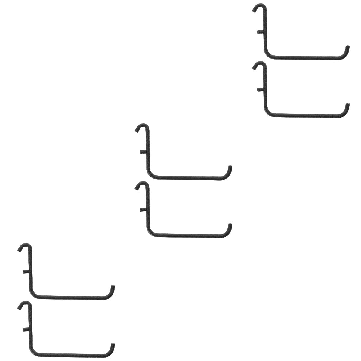 BusSunset 6 pcs Pegboard Hook Organizer Board Pegboard Shelving Hooks ...