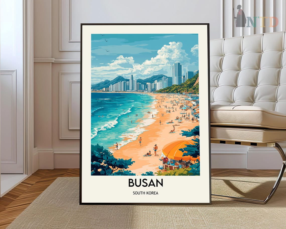 Busan Print, Busan Poster, Busanbusan Art Print, Busan Artwork, Busan ...
