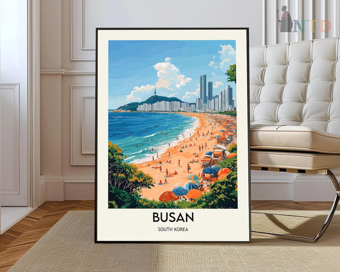 Busan Print, Busan Poster, Busanbusan Art Print, Busan Artwork, Busan ...