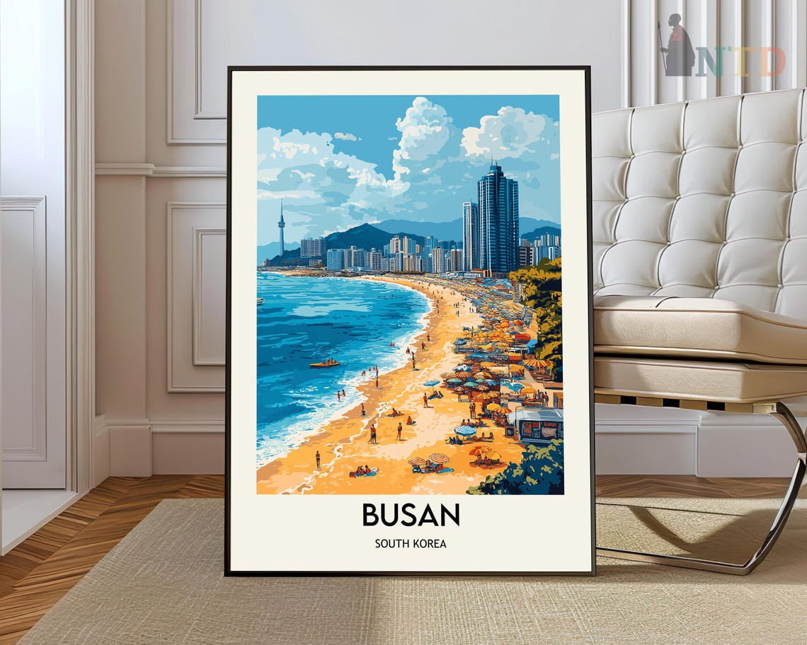 Busan Print, Busan Poster, Busanbusan Art Print, Busan Artwork, Busan ...