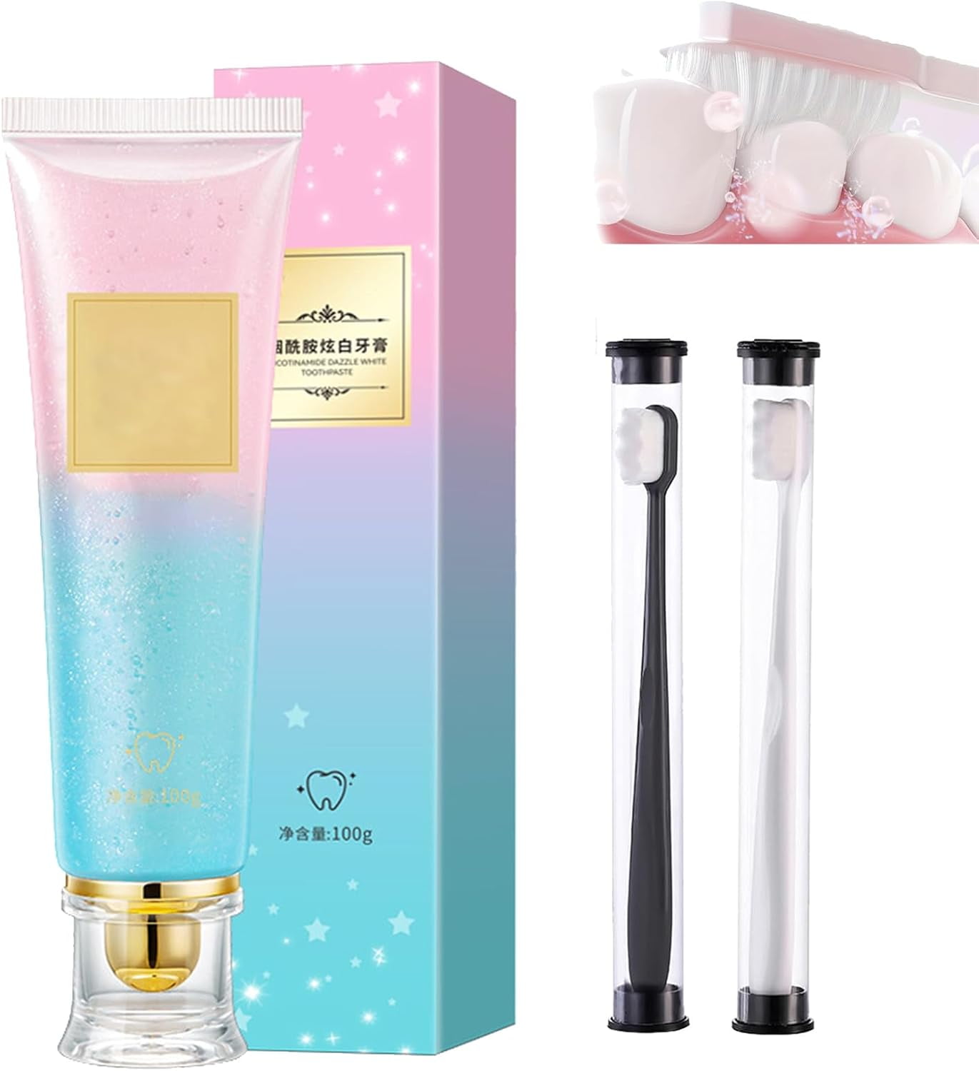 Busarus Toothpaste, Zealburst Teeth Whitening, Niacinamide Whitening ...