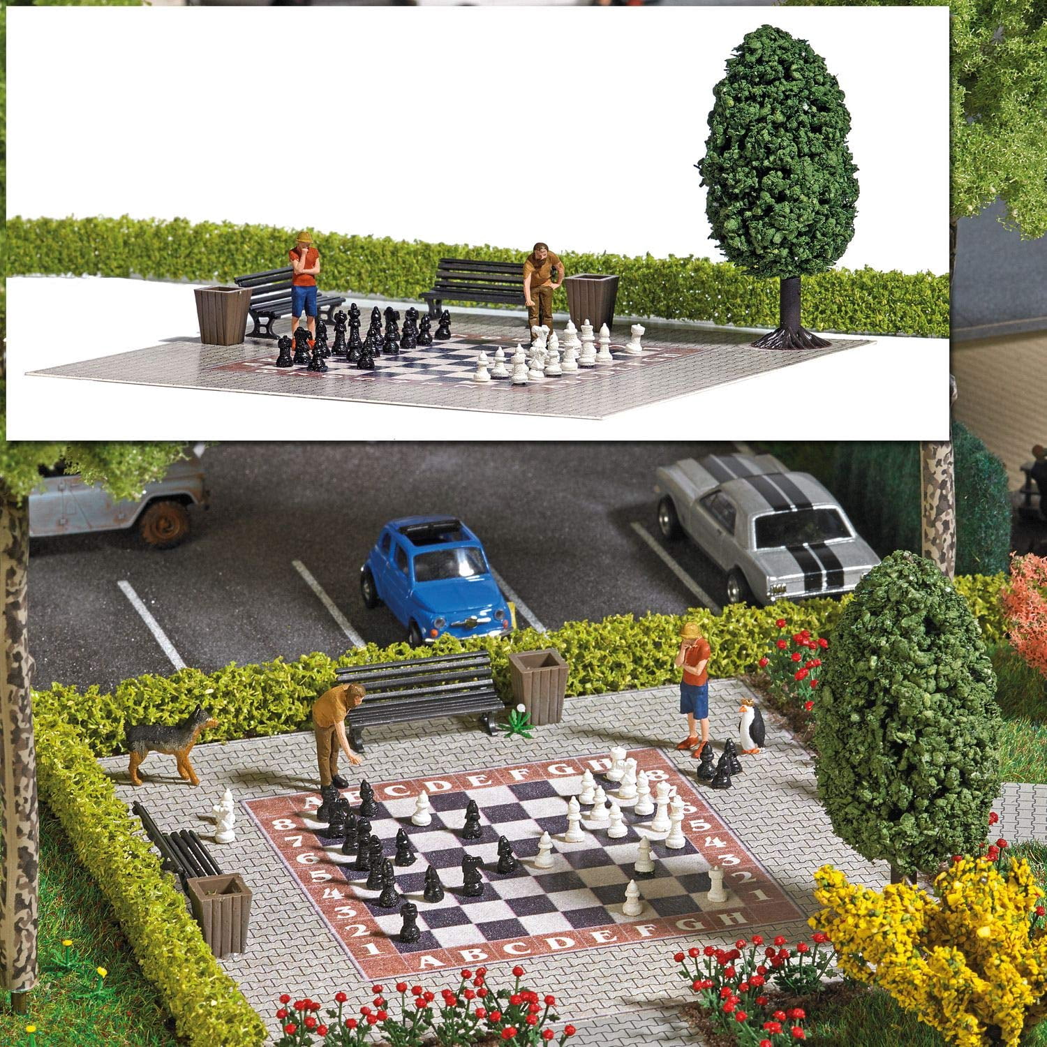 Busch 7839 Garden Chess Scene - Walmart.com