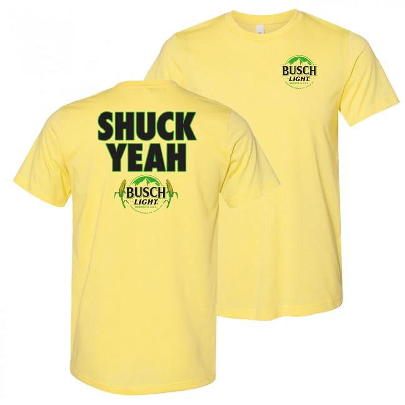 Busch 838678-xlarge Light Shuck Yeah Front & Back T-Shirt, Extra Large ...