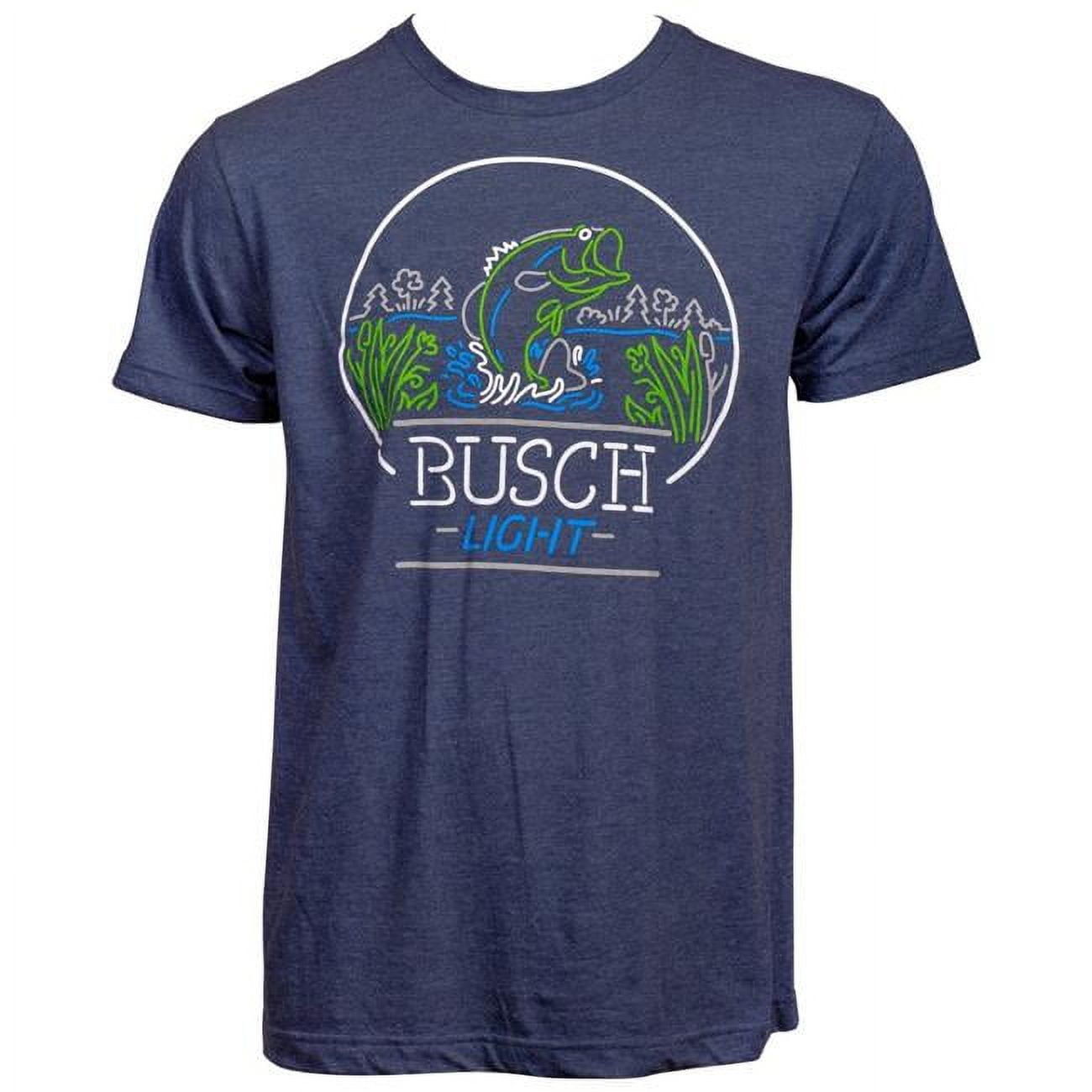 Busch Busch Light Bass Fishing Neon Sign T-Shirt, Large - Walmart.com