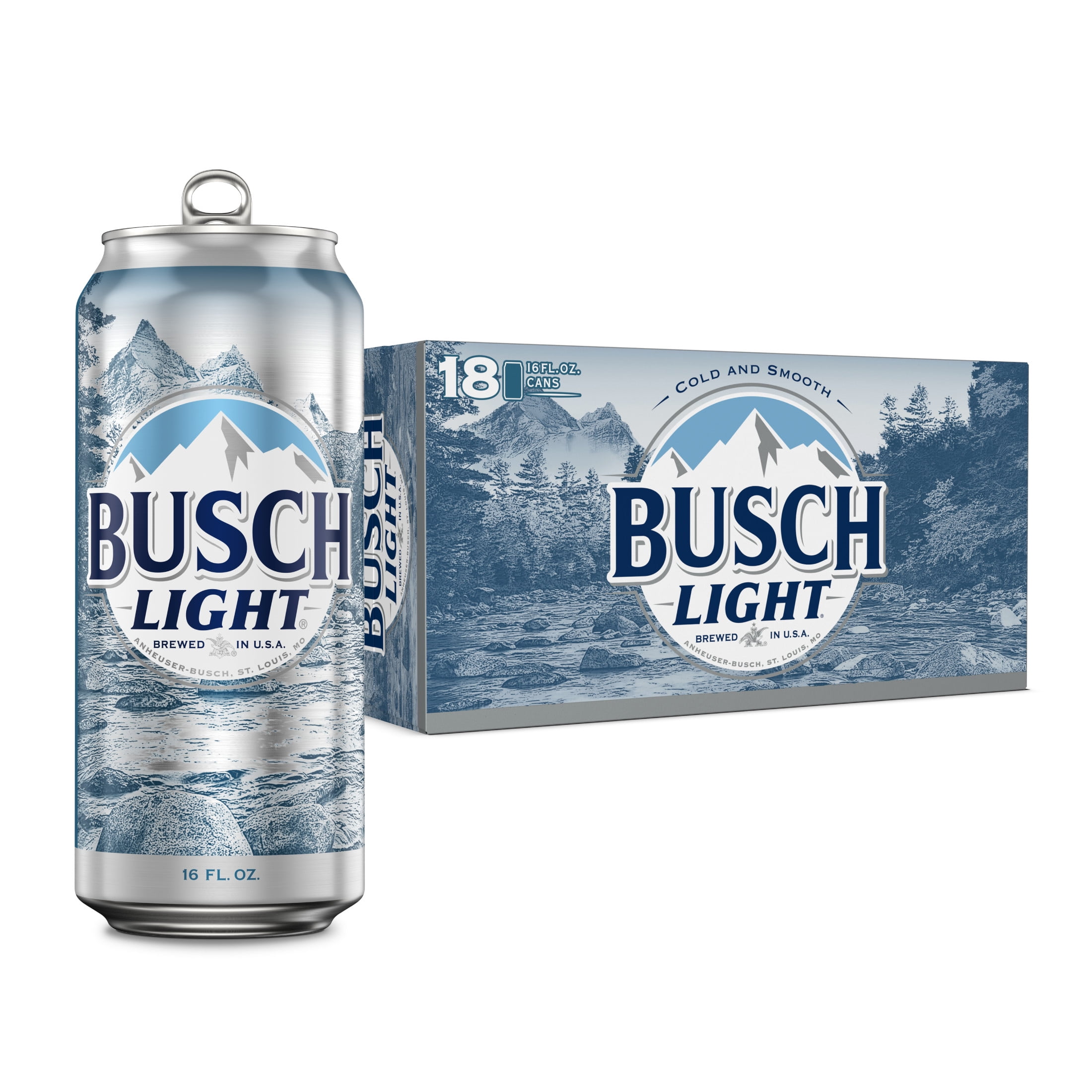Busch Light American Light Lager Beer 18 Pack 16 fl oz Aluminum Cans 4. ...