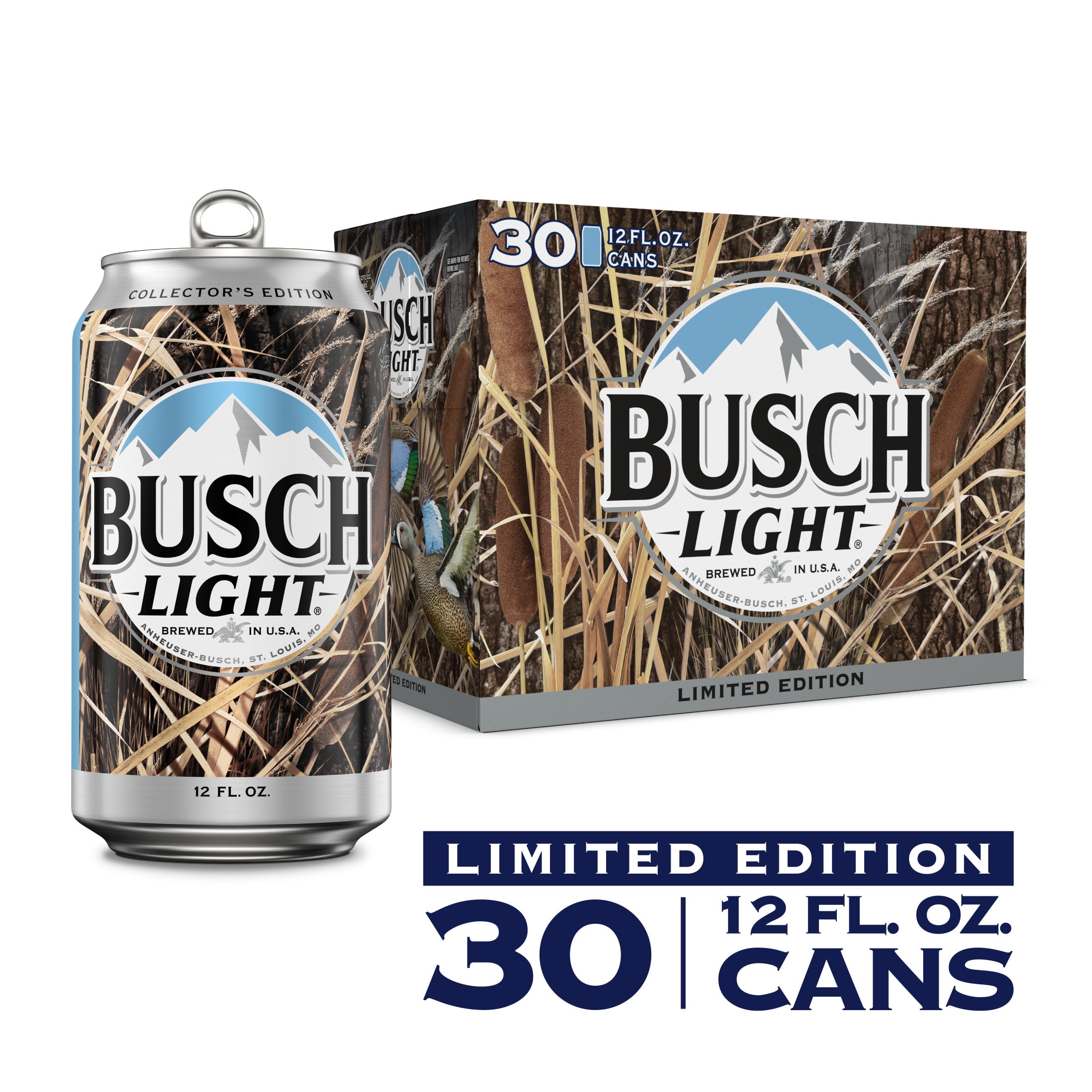 Busch Light Beer, 30 Pack Beer, 12 fl oz Cans, 4.1 % , Domestic ...