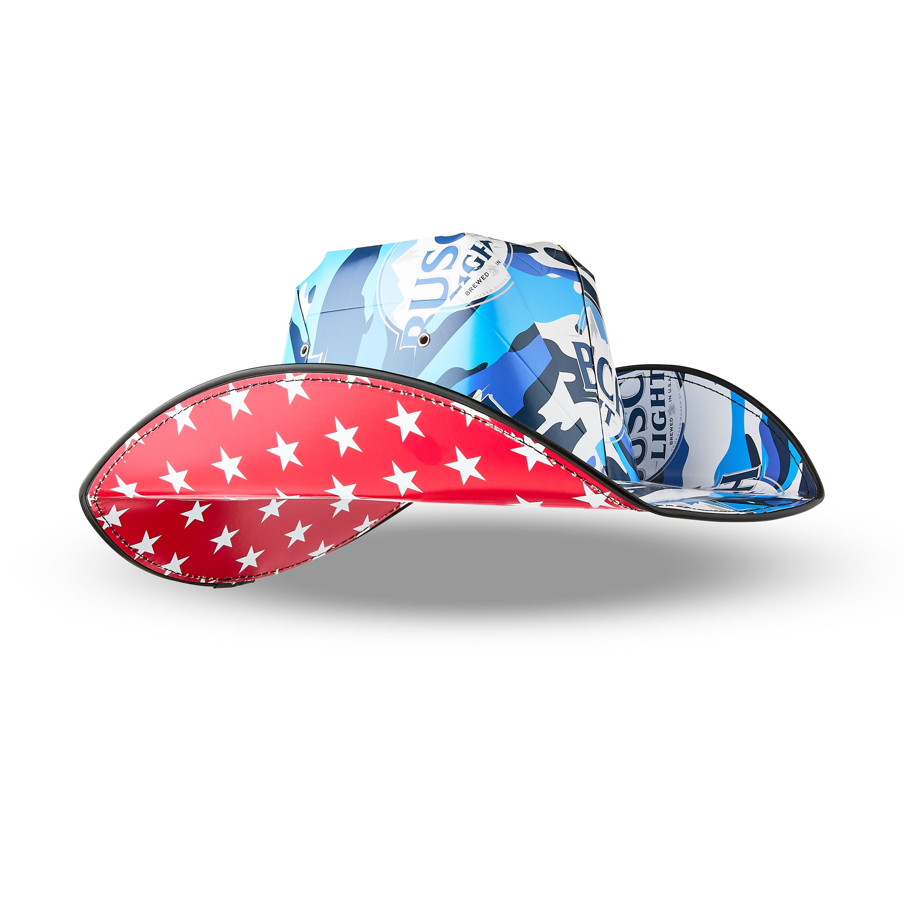 Busch Light Beer Camo Cardboard Cowboy Hat in Blue, Adult Unisex Party ...