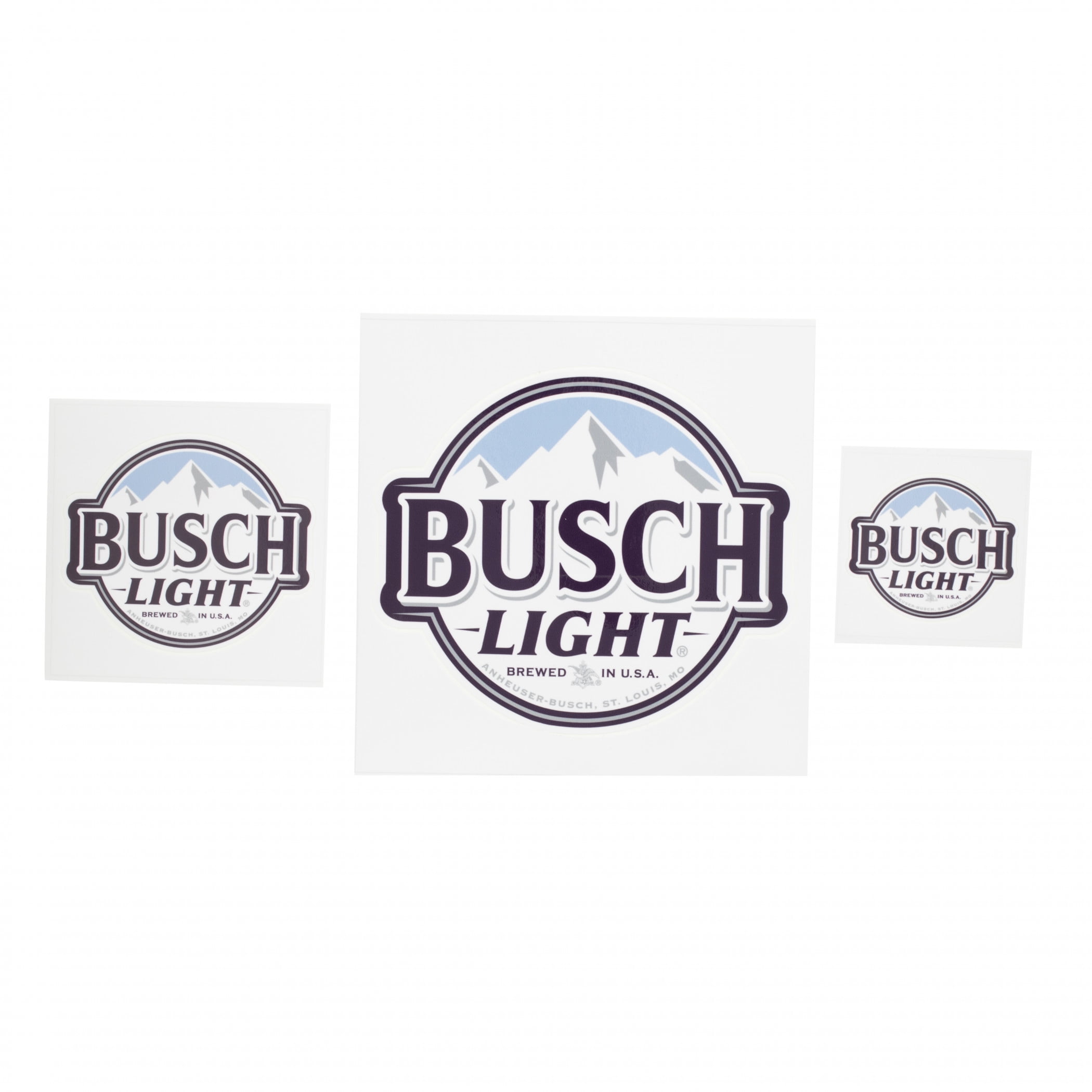 Busch Light Classic Logo Sticker Various Sizes 3-Pack - Walmart.com
