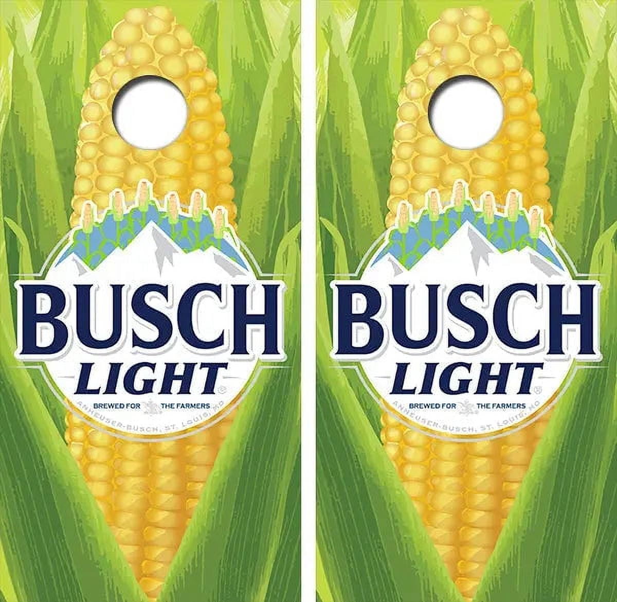 Busch Light Corn Cornhole Wood Board Skin Wraps FREE LAMINATE - Walmart.com