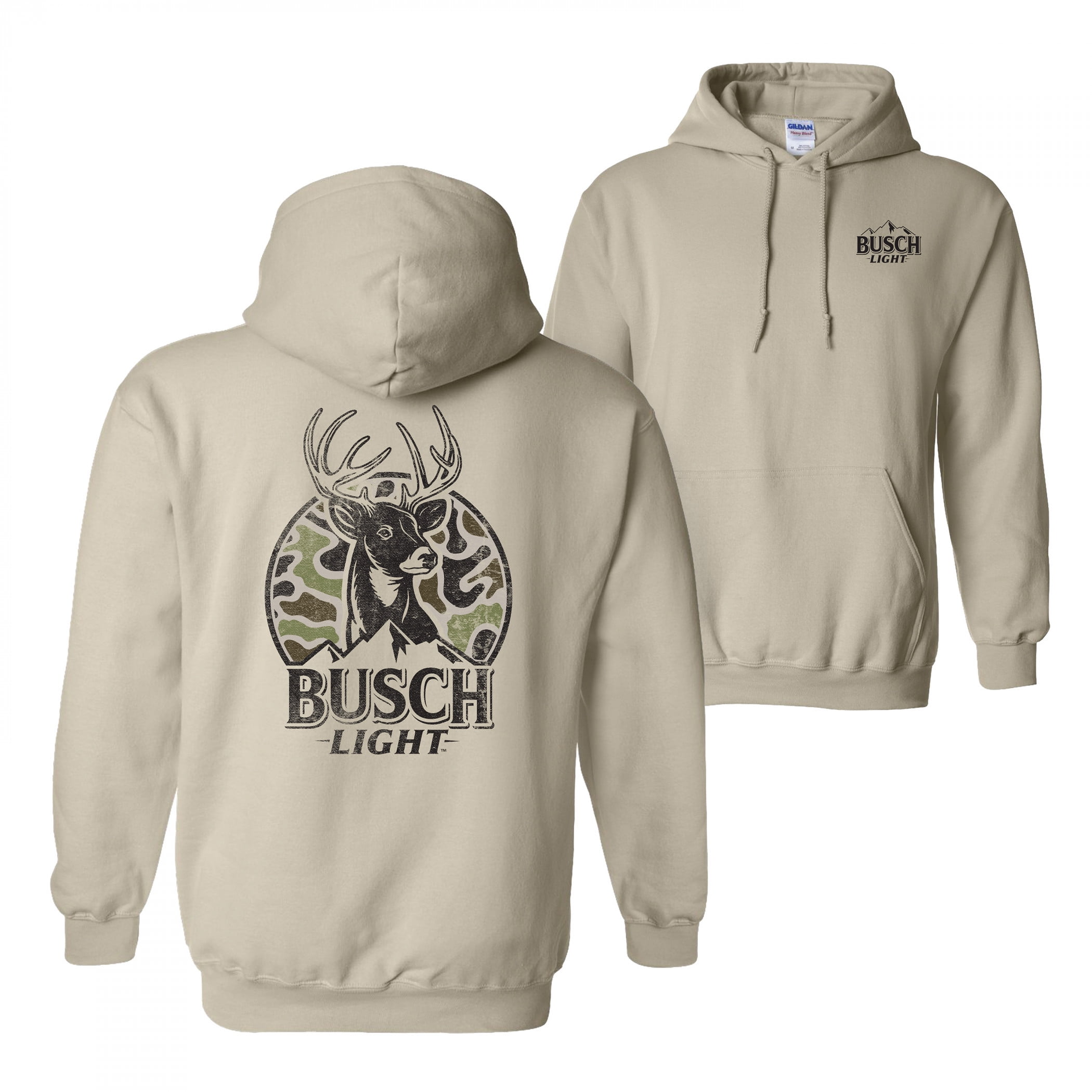 Busch Light Deer Hunting Camo Logo Hoodie-Large - Walmart.com