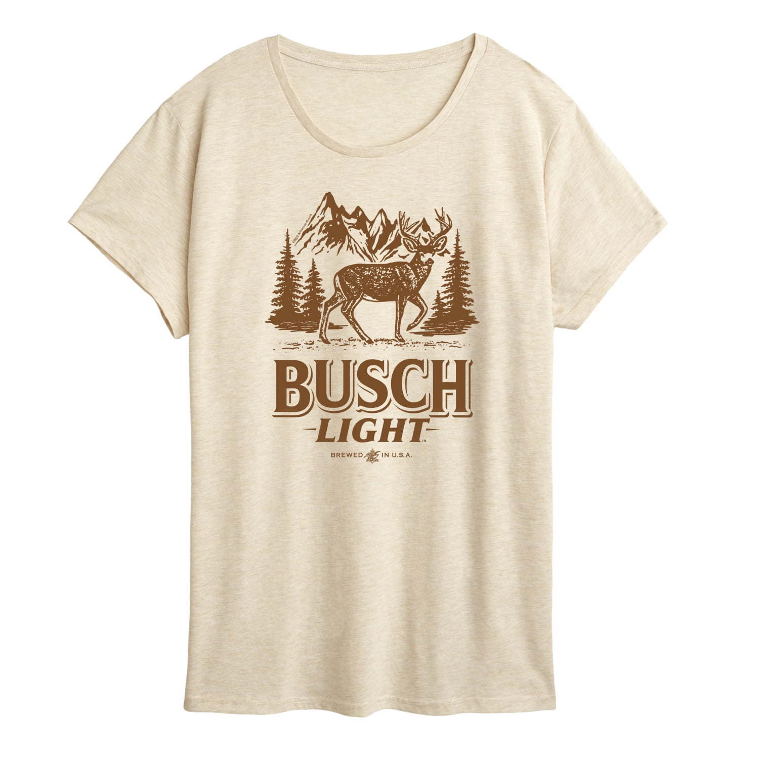 Busch Light - Deer - Women's Short Sleeve Graphic T-Shirt - Walmart.com