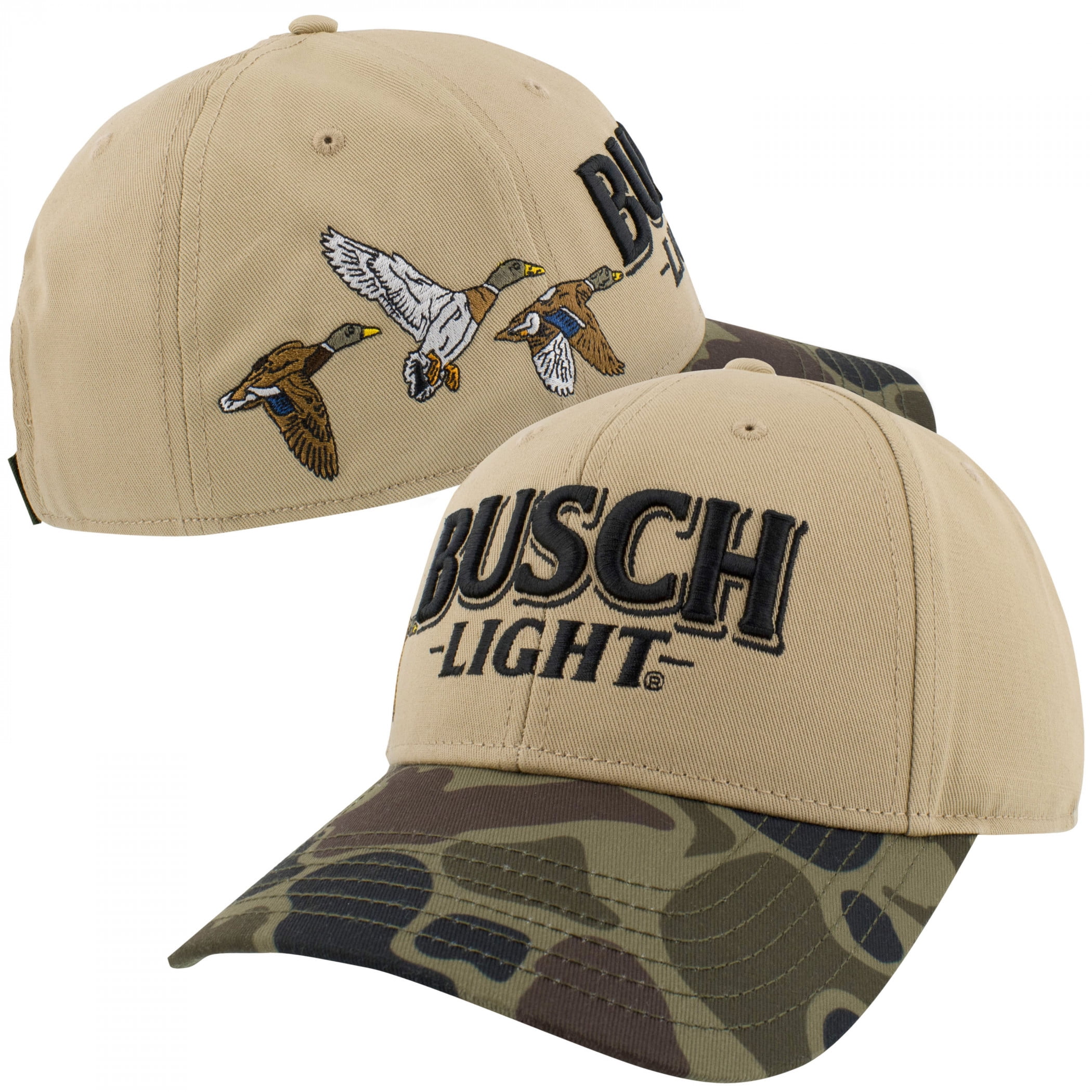 Busch Light Duck Hunting Camo Brim Adjustable Hat - Walmart.com