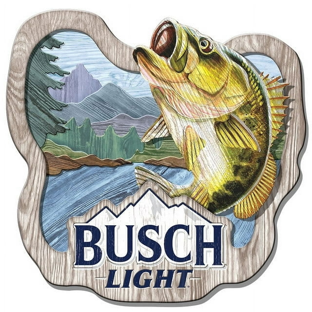 Busch Light Fishing 23" MDF - Walmart.com