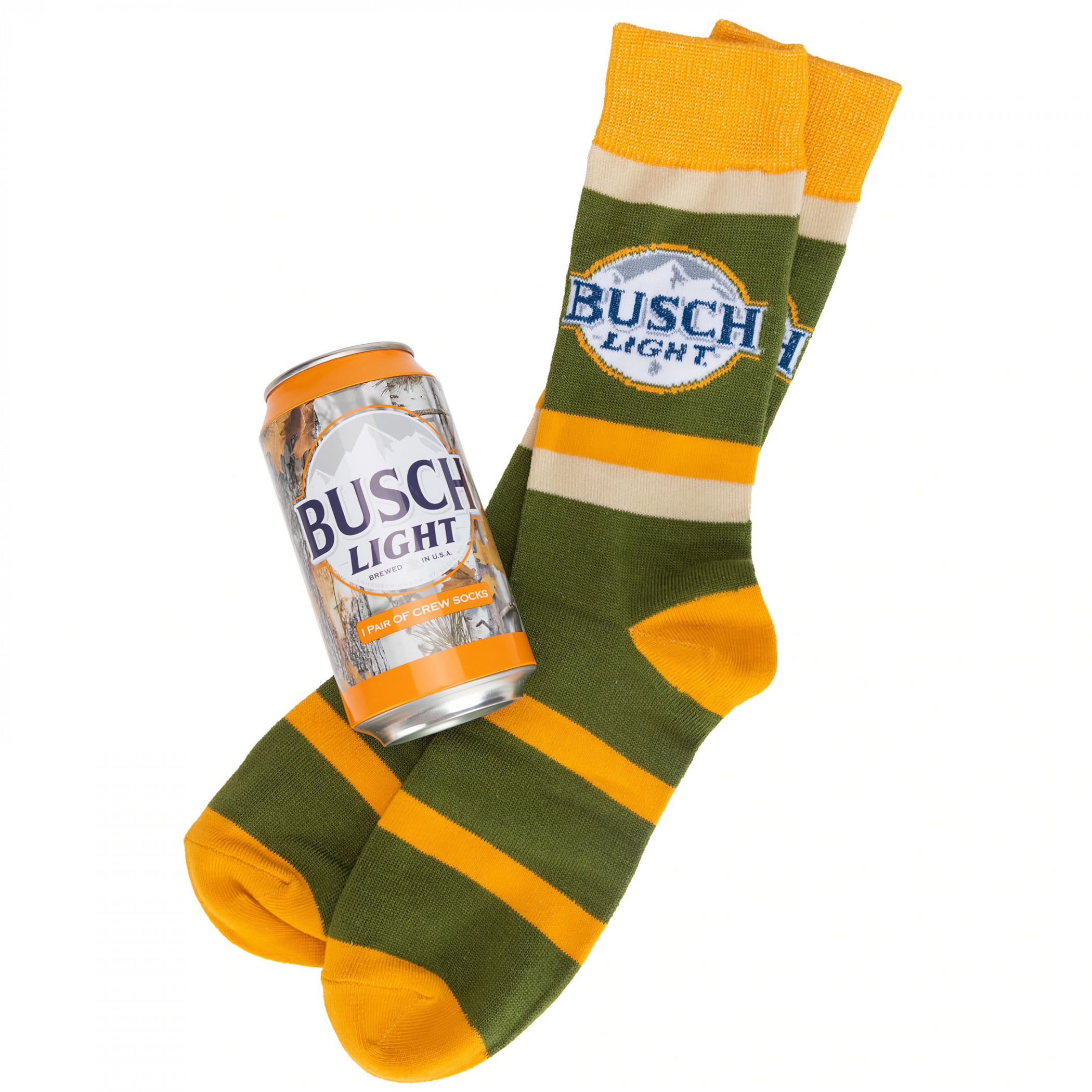 Busch Light Hunting Crew Socks in a Can - Walmart.com