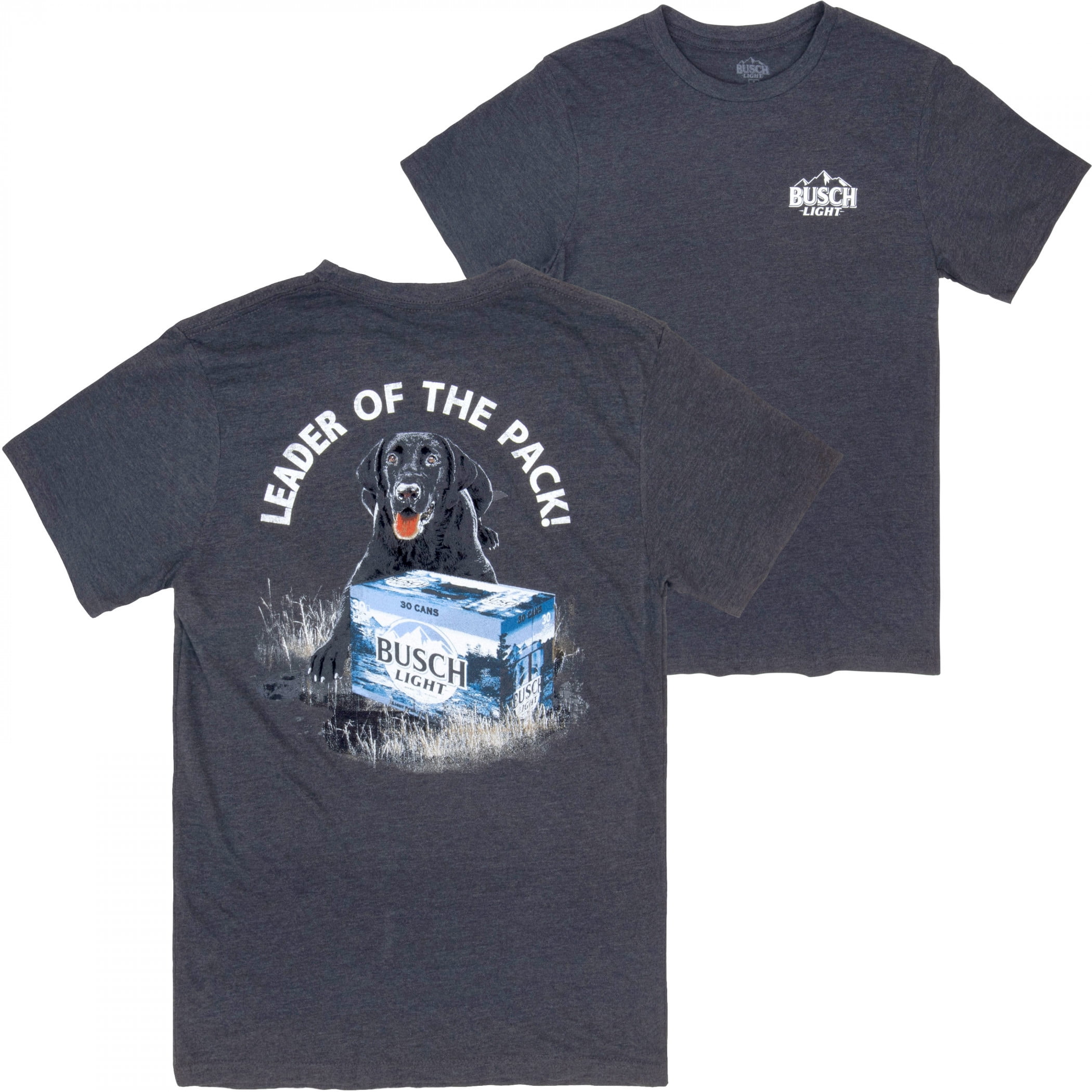 Busch Light Leader of the Pack Front and Back Print T-Shirt-XLarge ...