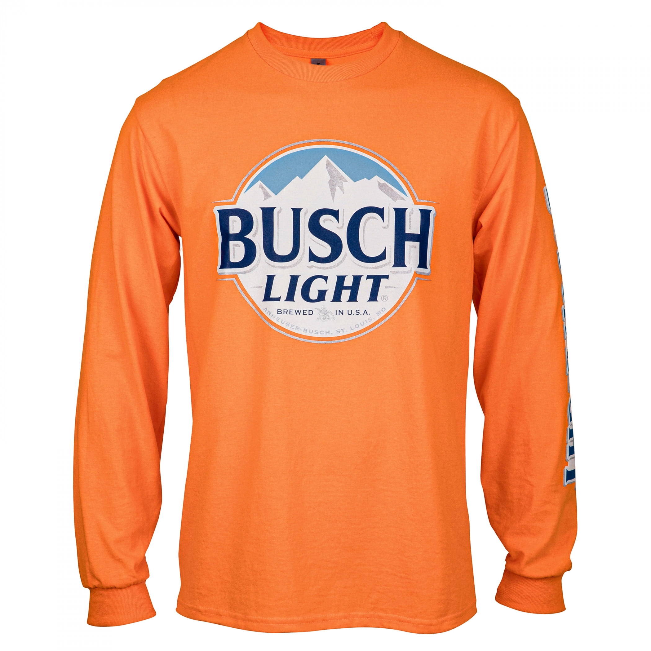 Busch Light Logo Hunter Orange Long Sleeve Shirt-Medium - Walmart.com