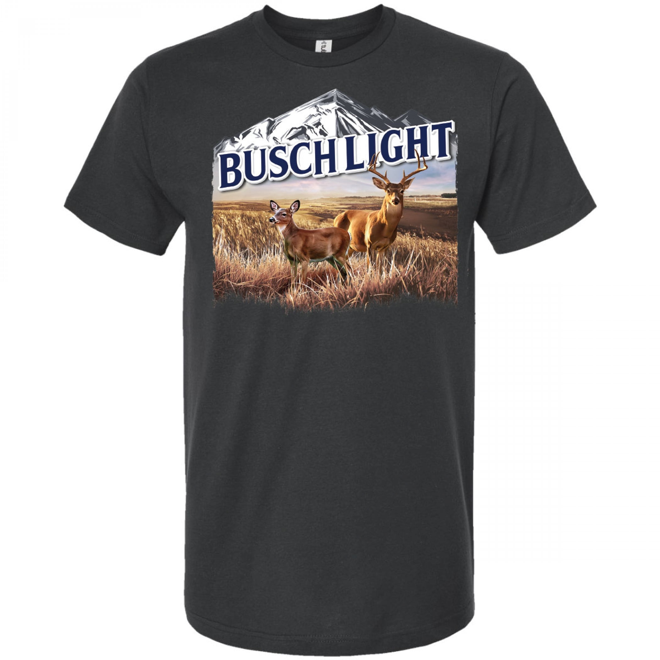 Busch Light Mountainous Plains Deer T-Shirt-Large - Walmart.com