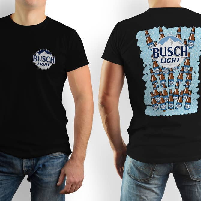 Busch Light TShirt - Busch Light On Ice Shirt, Fun Beer Tee Shirt, Cool ...