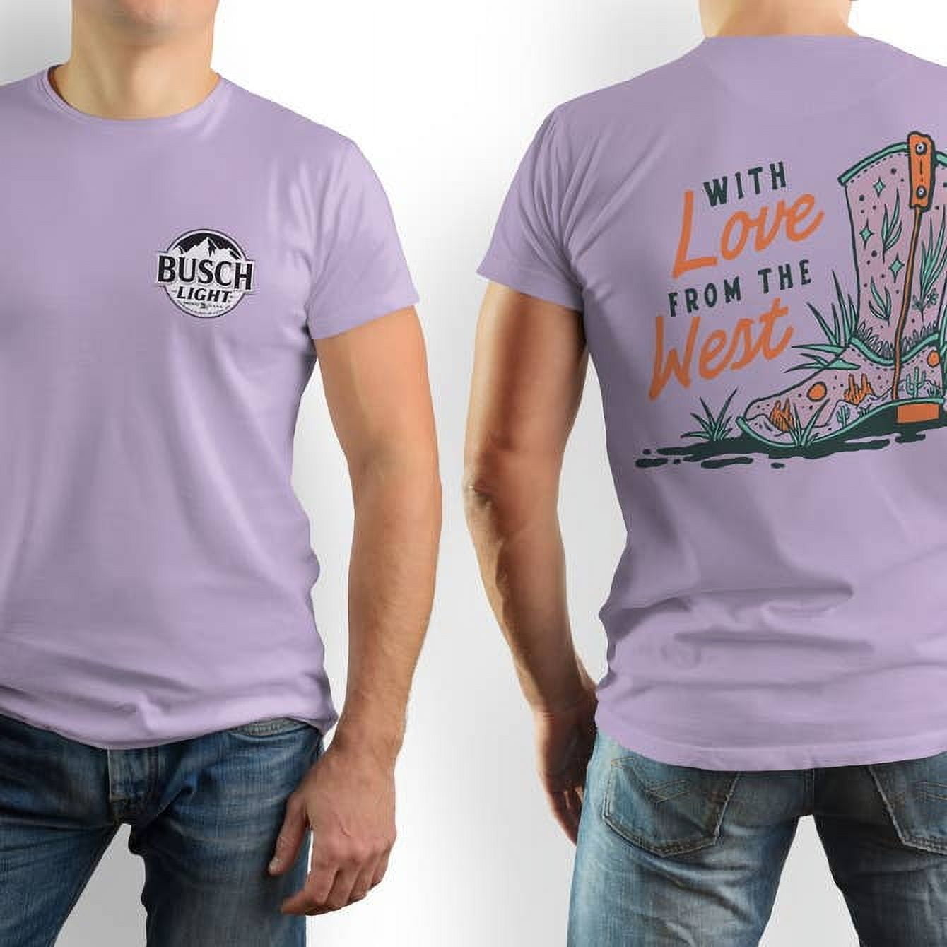 Busch Light TShirt - Busch Light Western Shirt, Fun Beer Tee Shirt ...