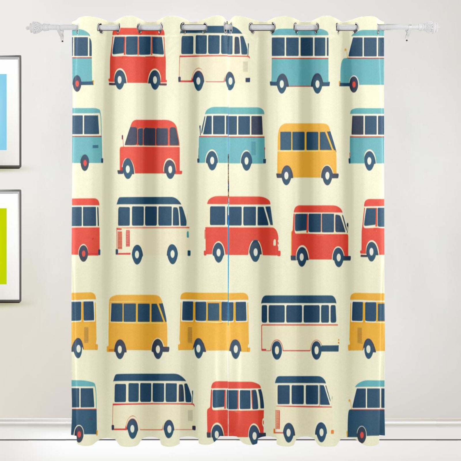 Buses Vehicle Black Out Curtains 84 Inch Length Curtains for Sliding ...