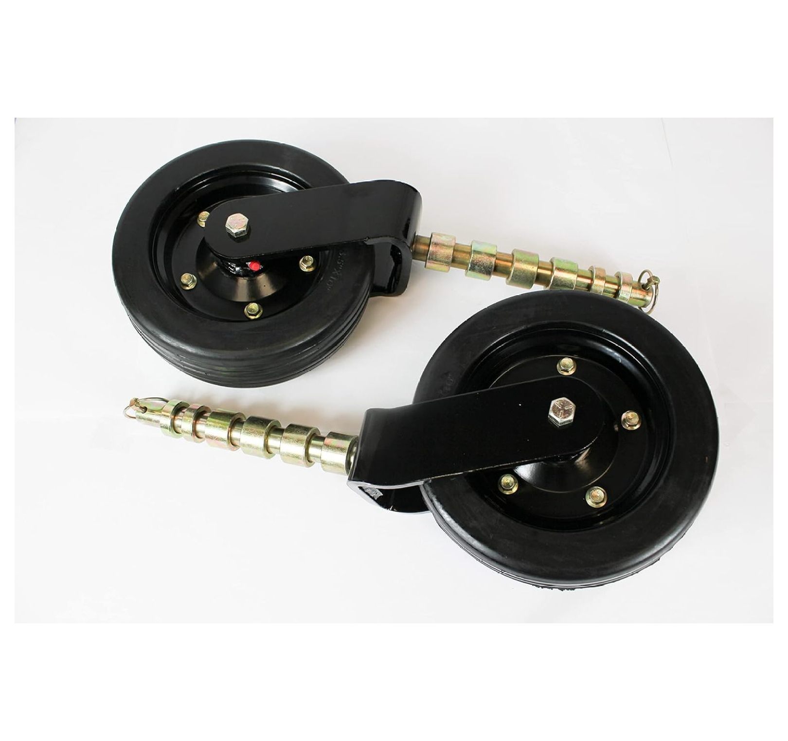 Bush 10" Solid Molded Finish Mower Wheel Assembly 1" Yoke with Needle ...