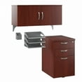 Bush 3 Drawers Vertical Lockable Filing Cabinet, Cherry - Walmart.com