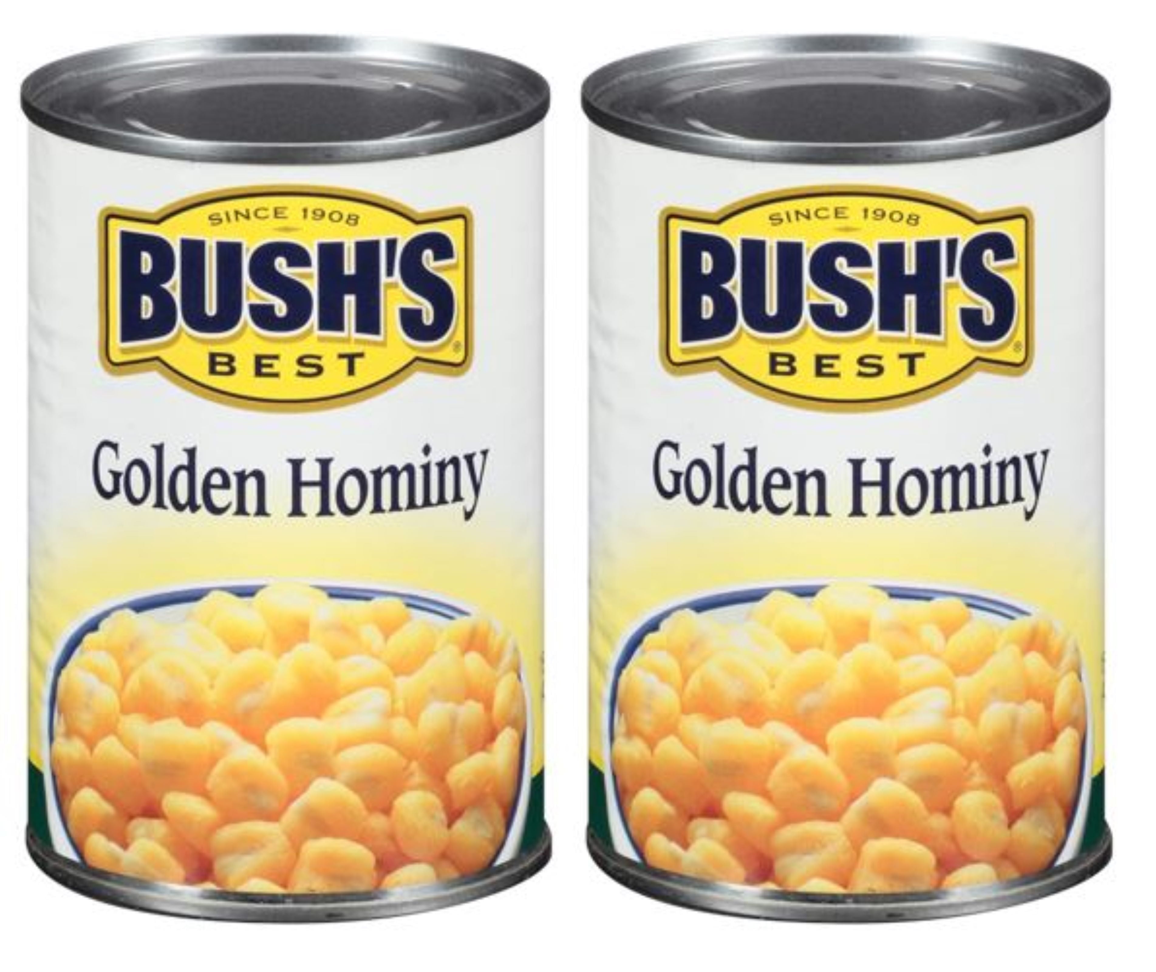 Bush Best Canned, Golden Hominy, 15.5 oz, Pack of 2 - Walmart.com