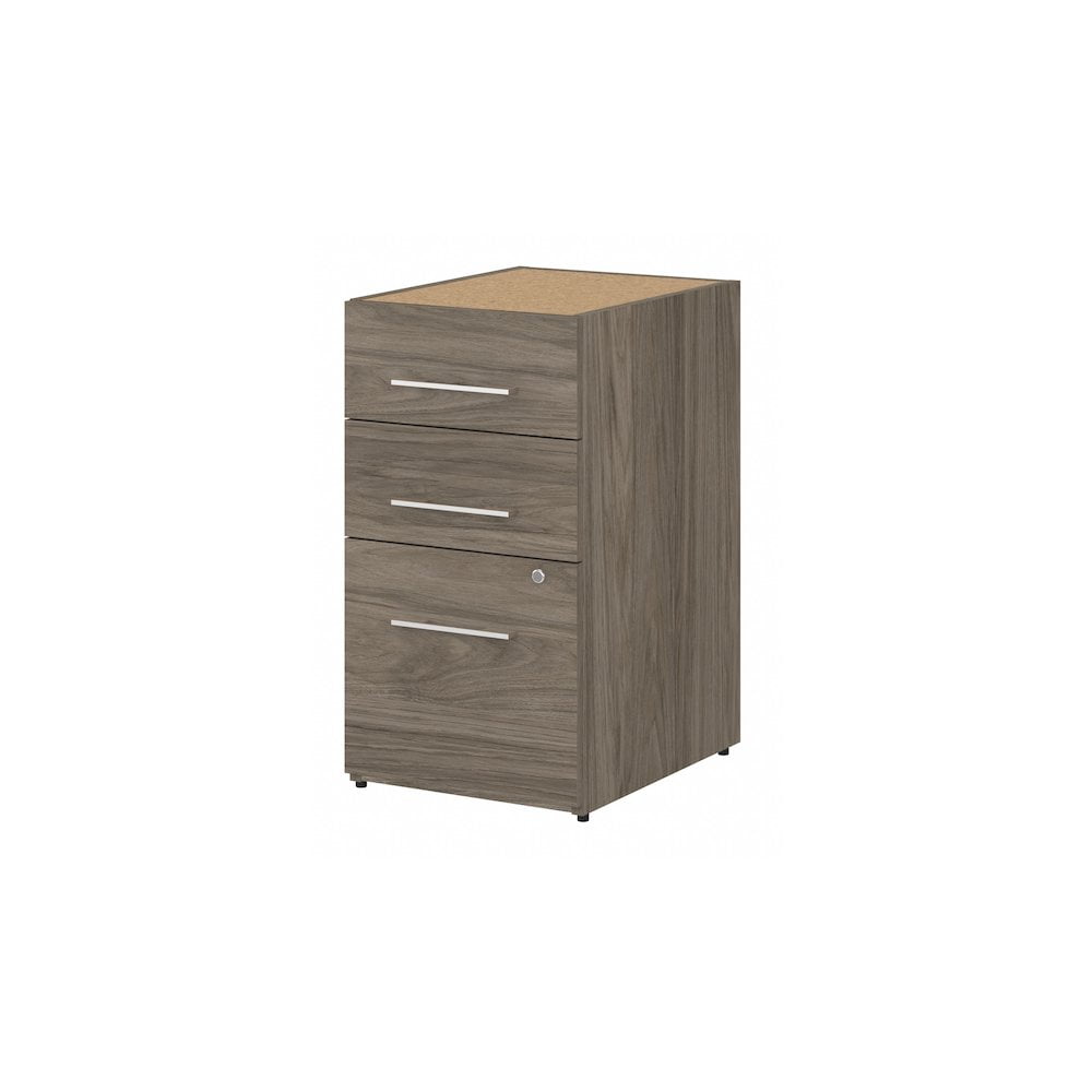 Bush Business Furniture 3 Drawer File Cabinet in Modern Hickory ...