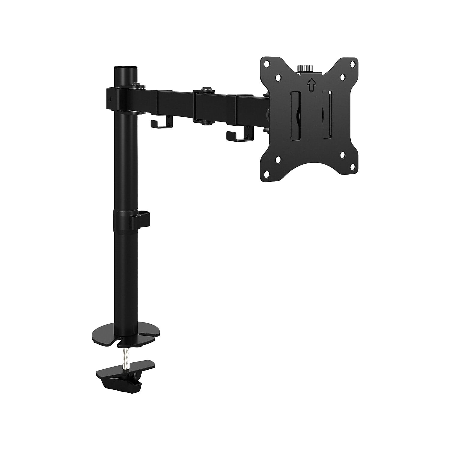 Bush Business Furniture Adjustable Monitor Arm in Satin Black - Steel ...