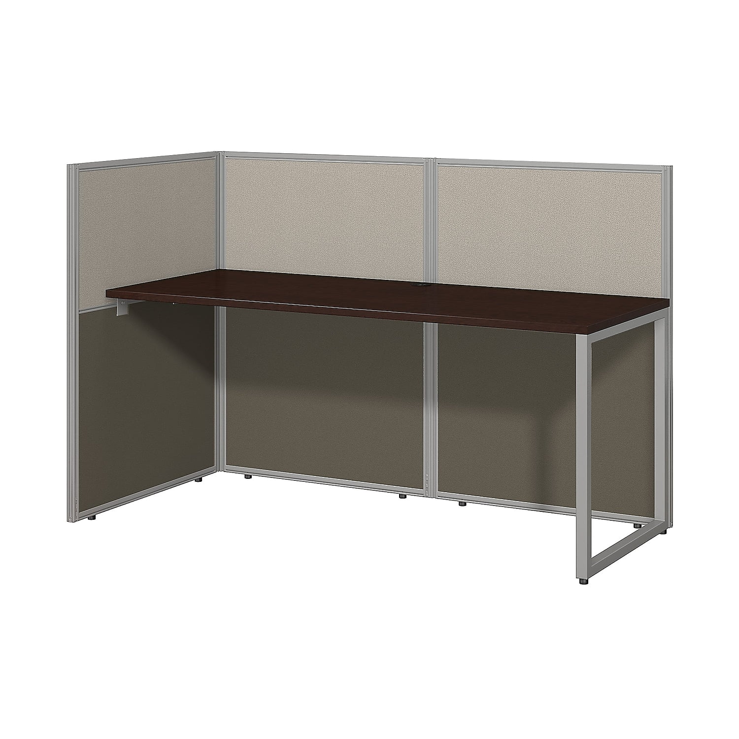 Bush Business Furniture Easy Office 60W Straight Desk Open Office in ...