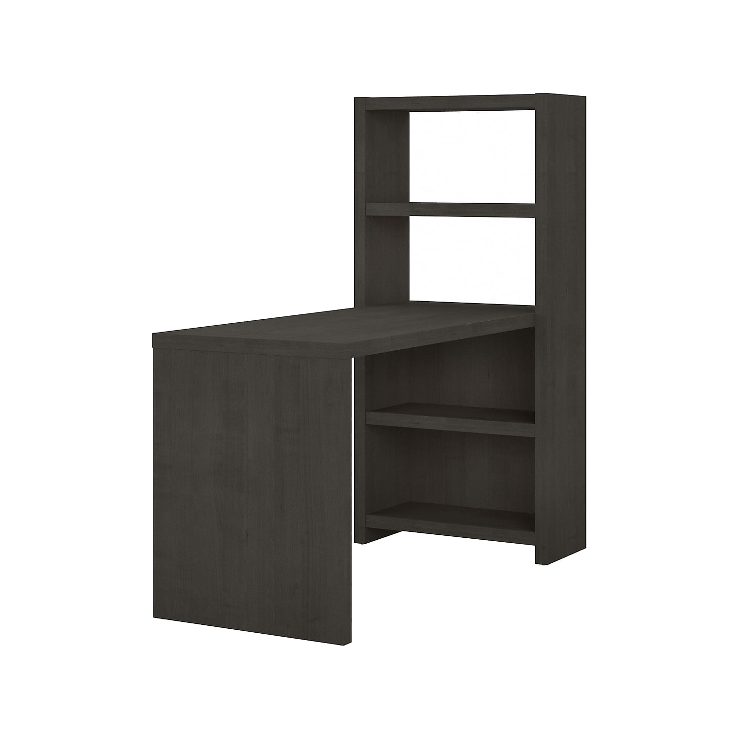 Bush Business Furniture Echo Bookcase Desk, 56W, Charcoal Maple ...