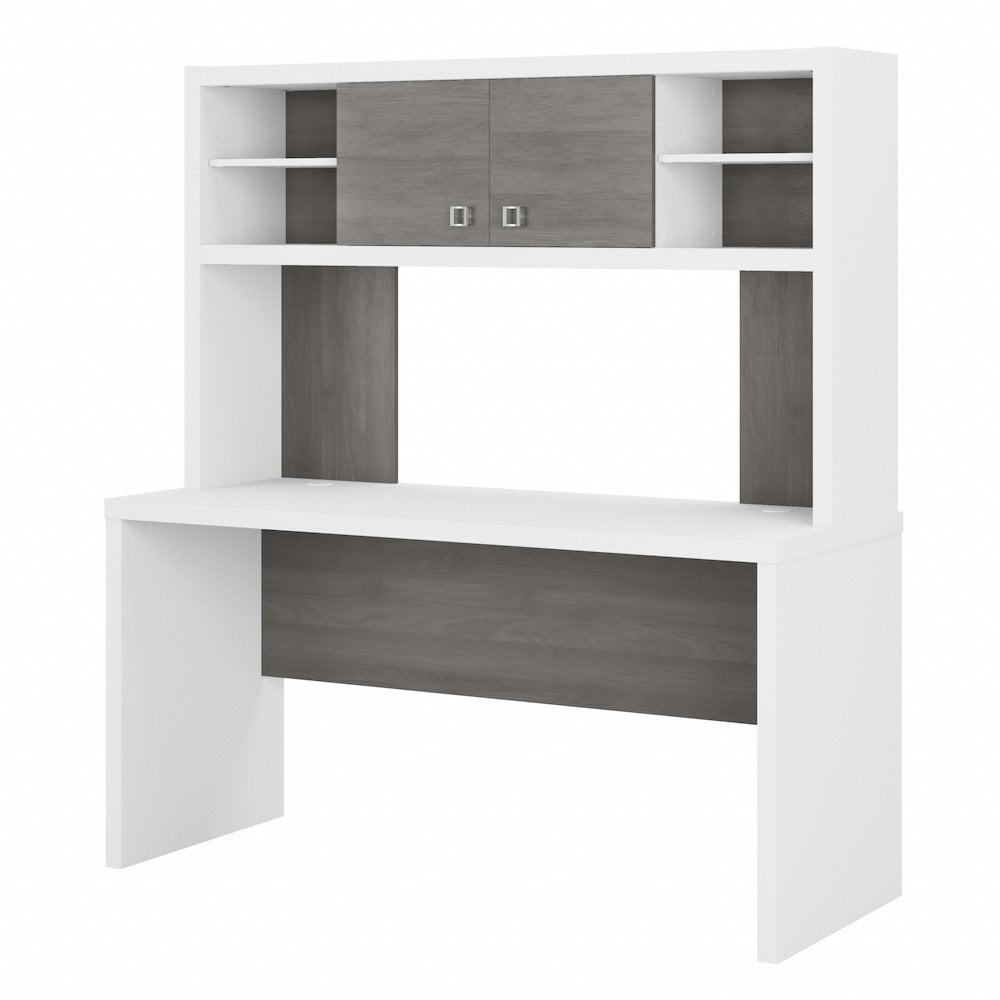 Bush Business Furniture Furniture Echo 60W Credenza Desk with Hutch in ...