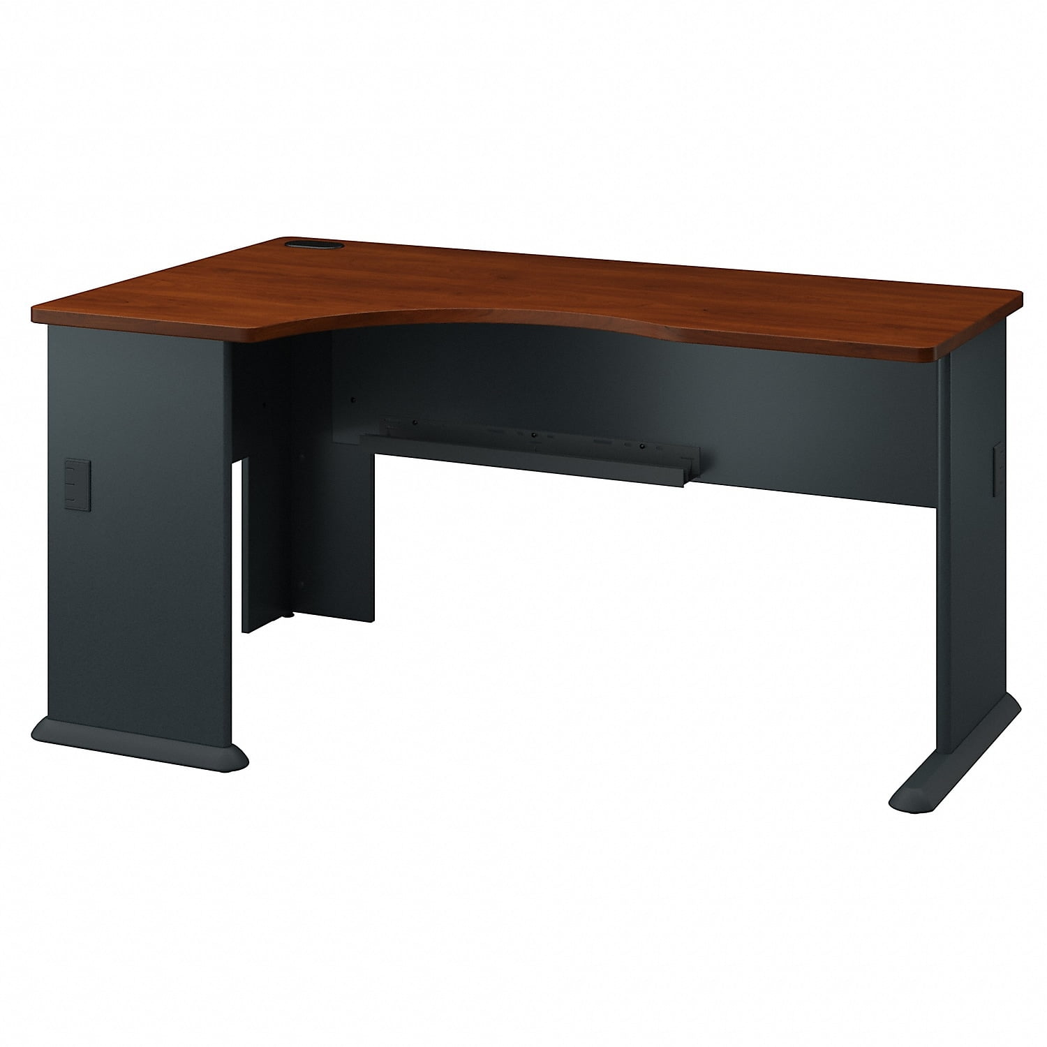 Bush Business Furniture Left Corner Desk Hansen Cherry/Galaxy WC94462 ...