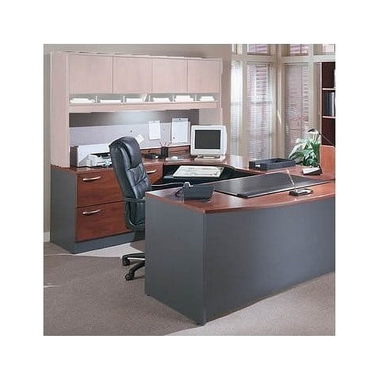 Bush Business Furniture Series 3 Piece U-Shaped Left Corner Desk ...