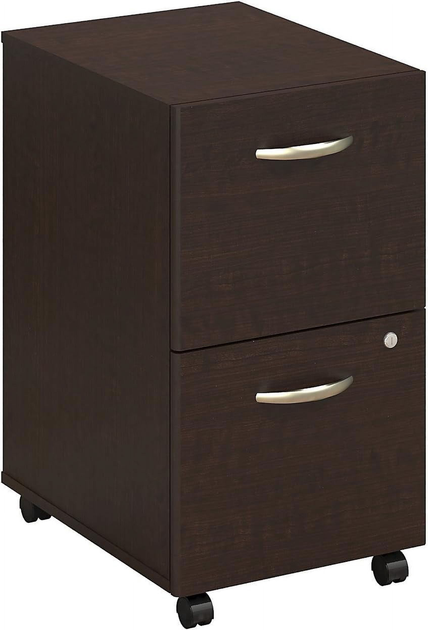 Bush Business Furniture Series C 2 Drawer Rolling File Cabinet in Mocha ...