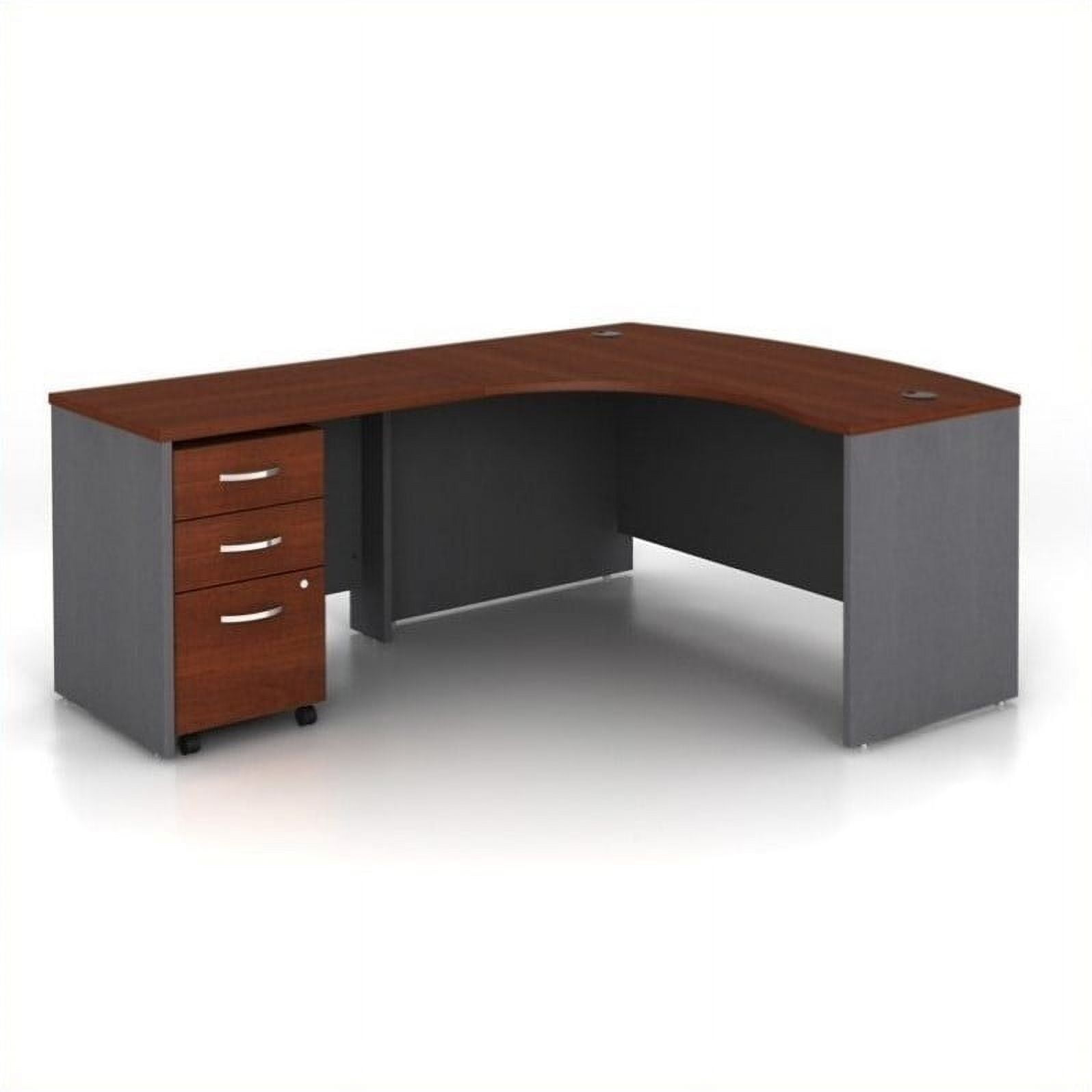Bush Business Furniture Series C 3-Piece Left-Hand Computer Bow Desk ...