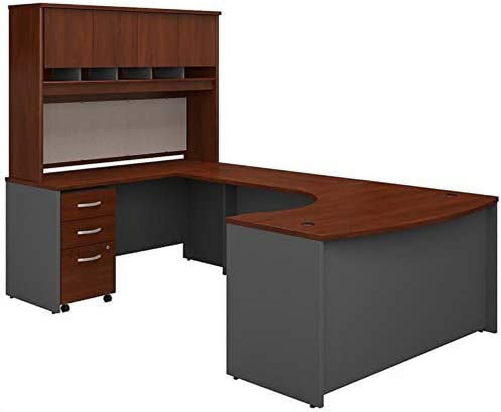 Bush Business Furniture Series C 60W Left Handed Bow Front U Shaped ...
