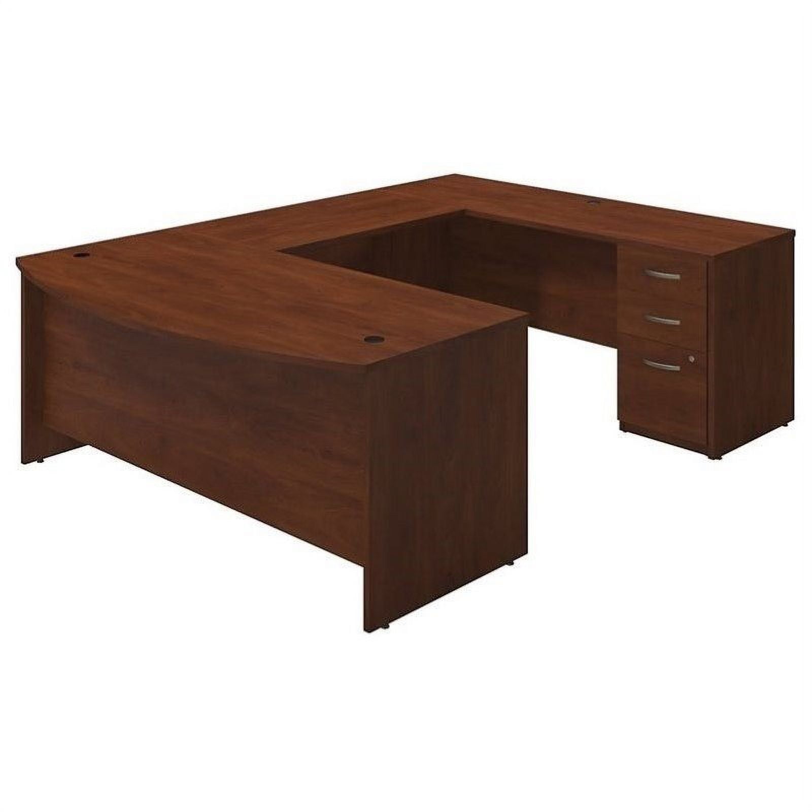 Bush Business Furniture Series C Elite 72W Bow Front U-Station with ...