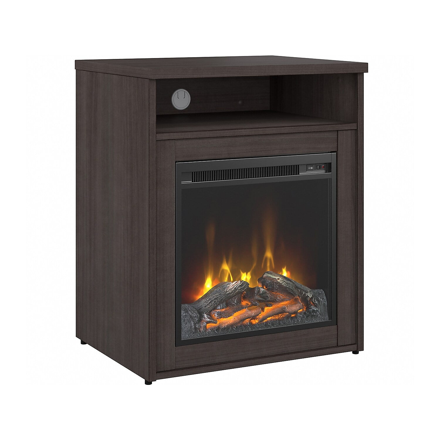 Bush Business Furniture Studio C Small Fireplace Electronic Heater with ...