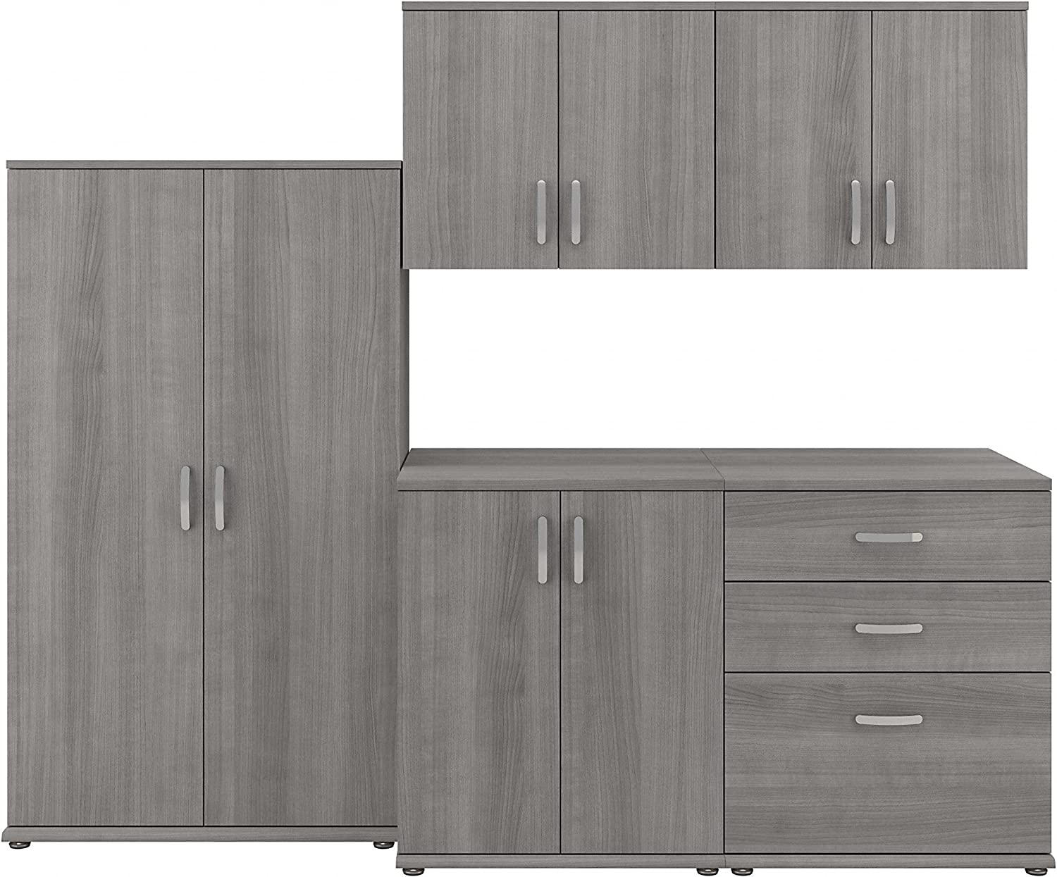 Bush Business Furniture Universal 5 Piece Modular Laundry Room Storage ...