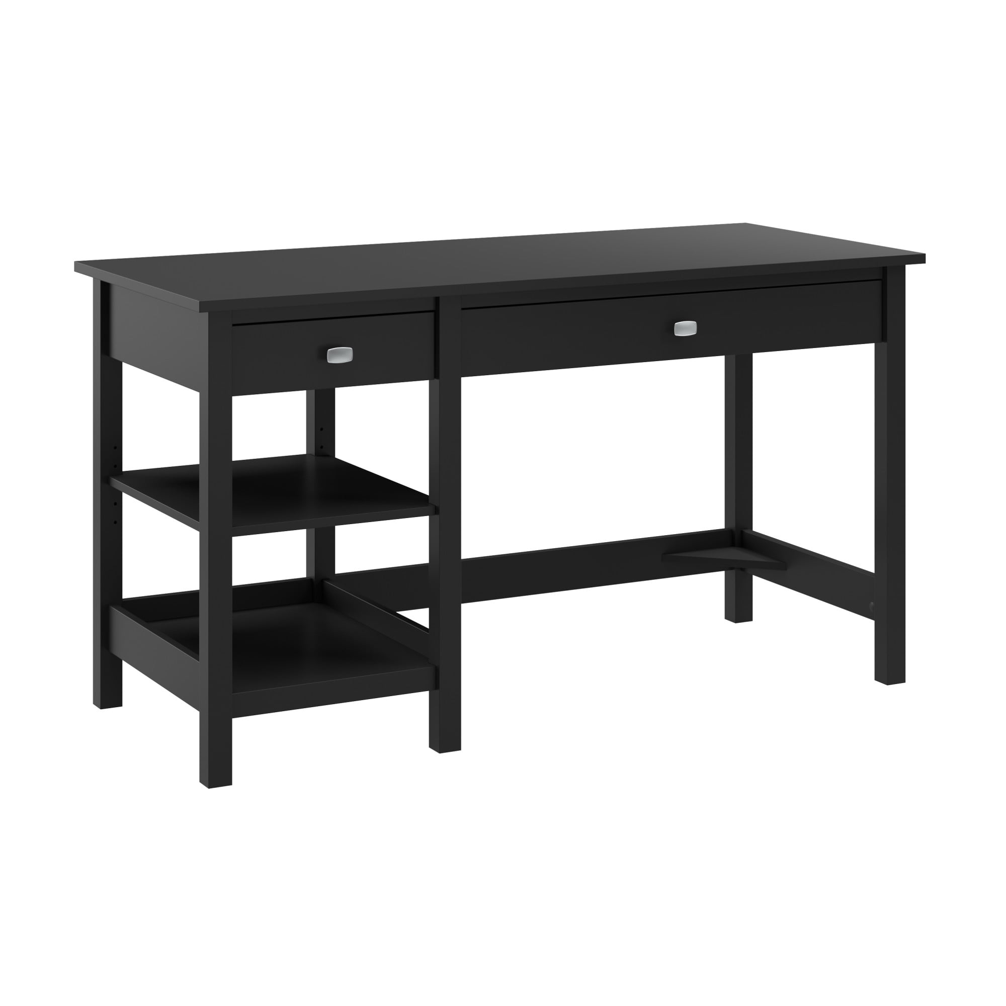 Bush Furniture Broadview 54W Computer Desk with Shelves in Classic ...