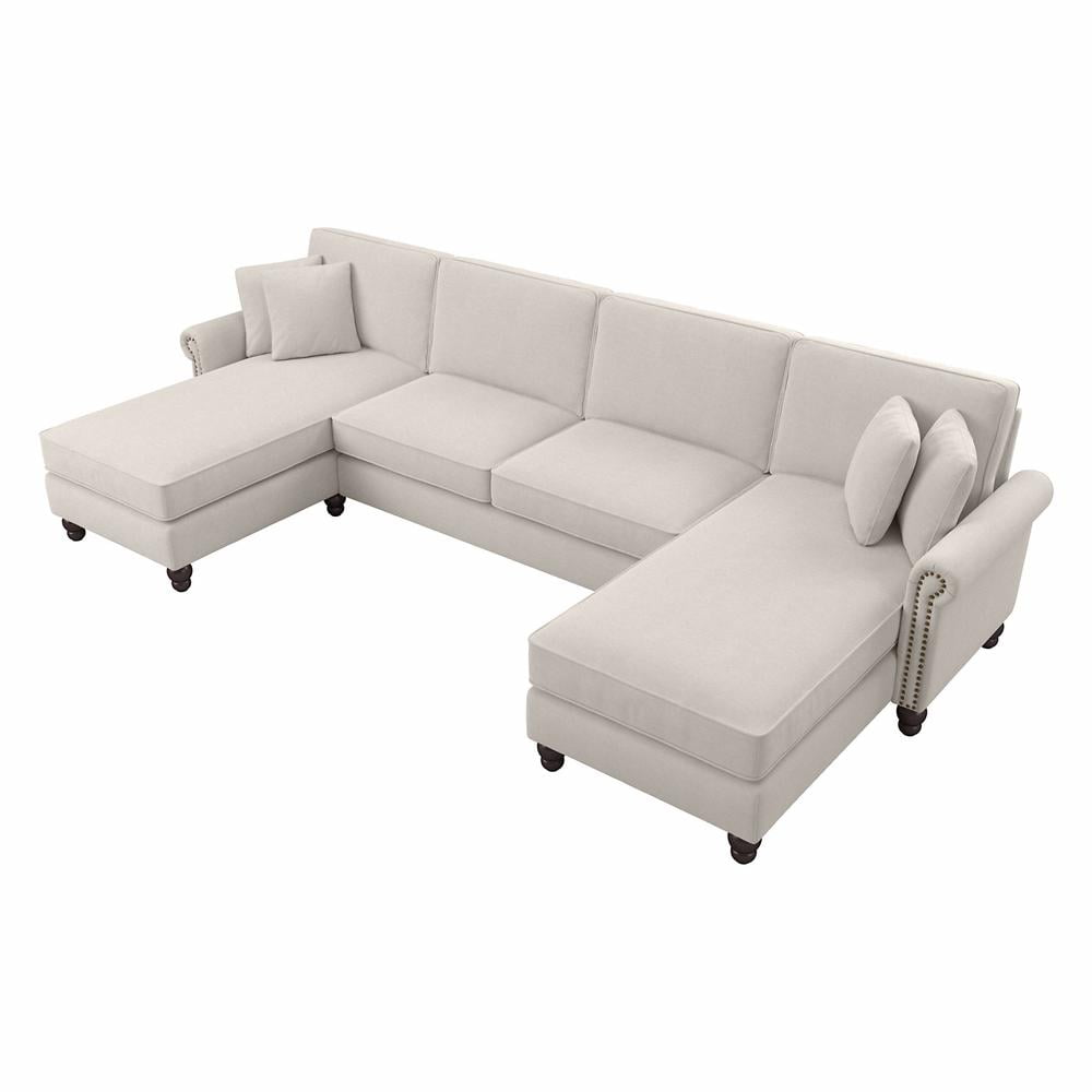 Bush Furniture Coventry Sectional Couch with Double Chaise Lounge by ...