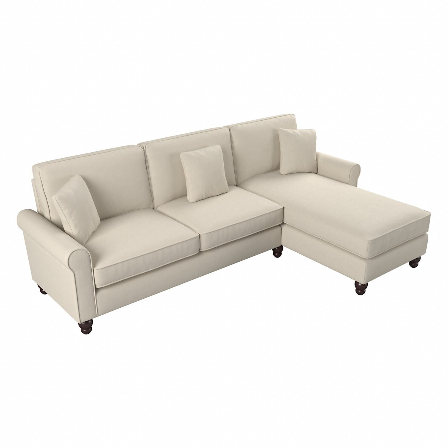 Bush Furniture Hudson 102W Sectional Couch with Reversible Chaise ...